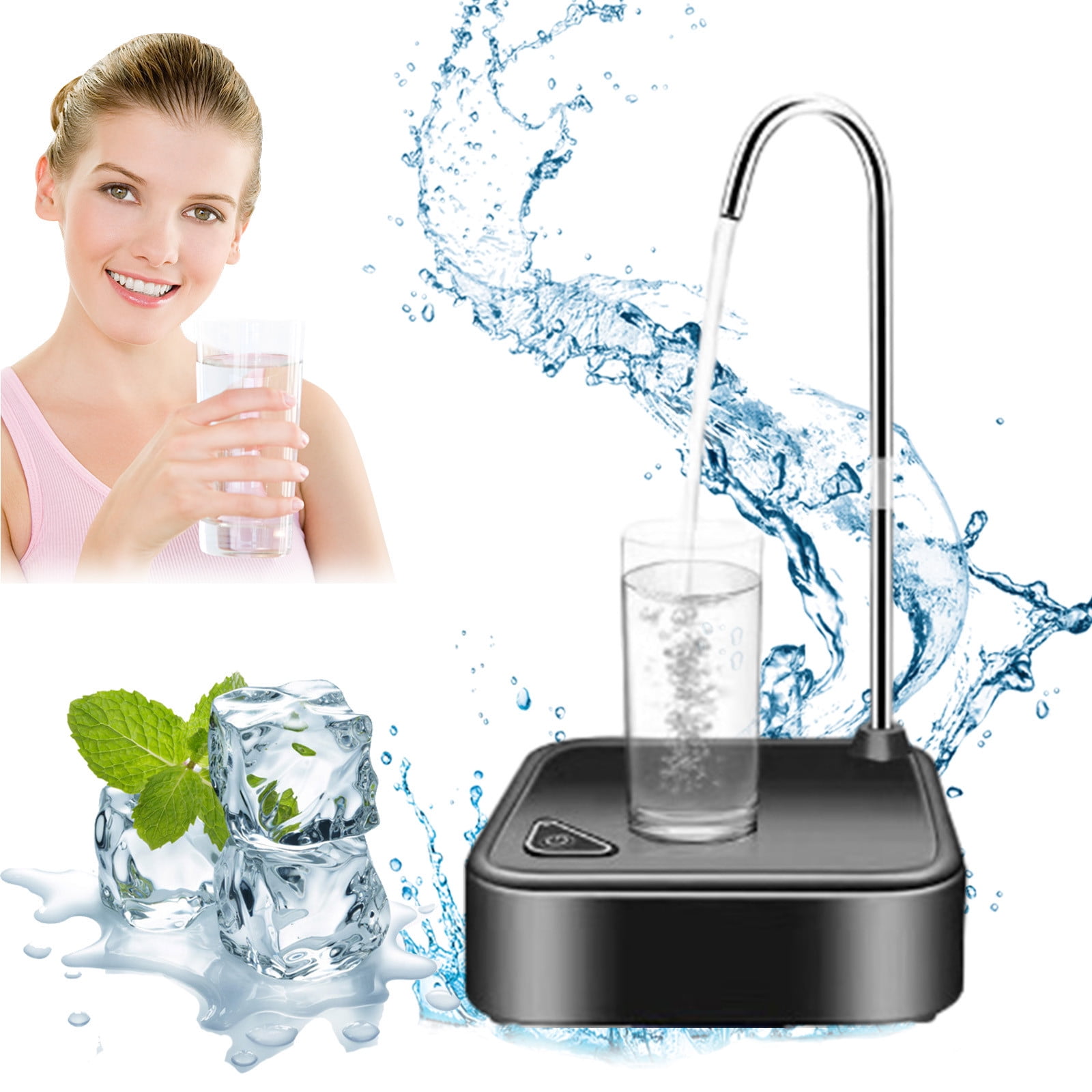 TUOBARR Desktop Water Bottle Dispenser-Portable Electric Water Bottle ...