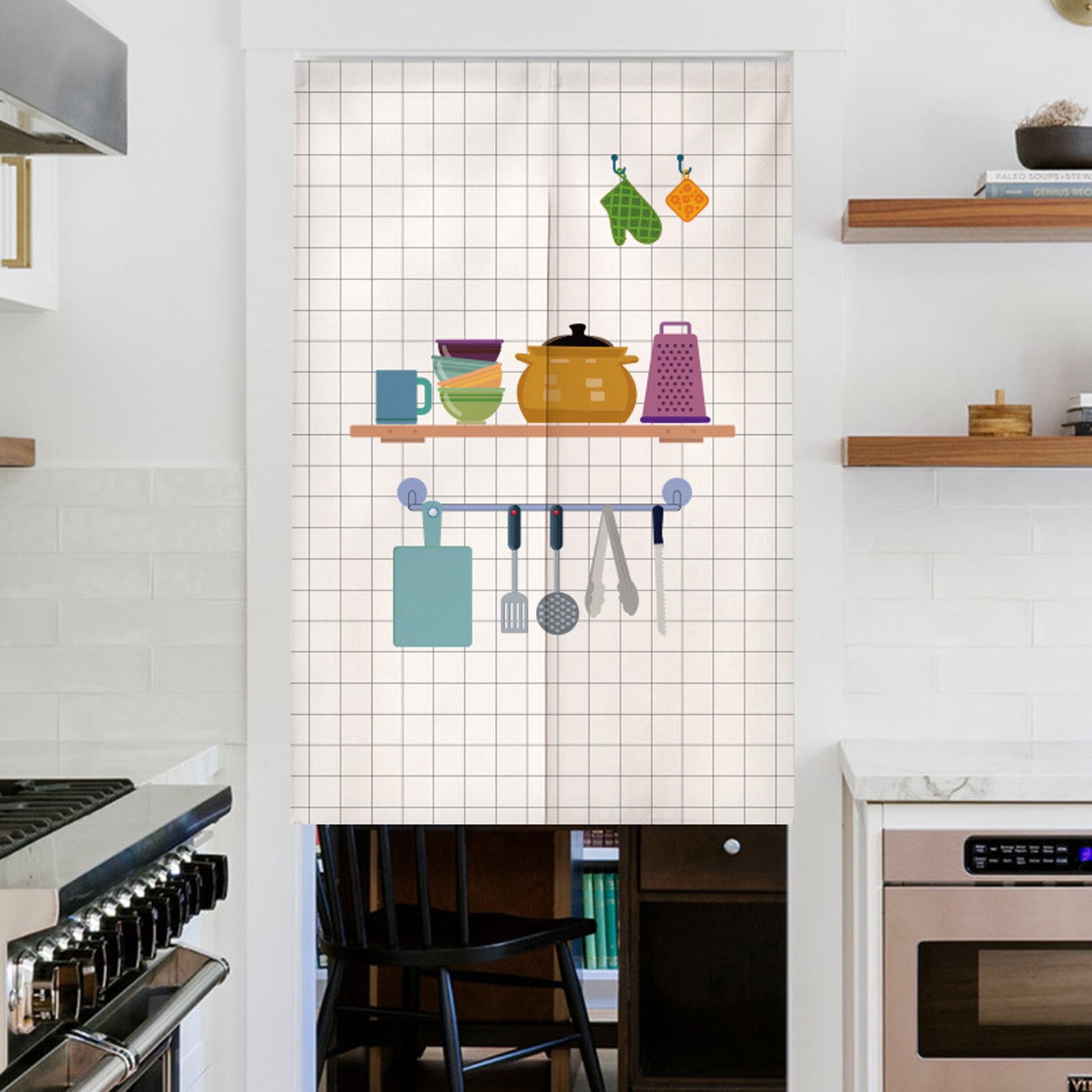 TUOBARR Kitchen Partition Curtain, Bathroom, Back Kitchen, Commercial ...