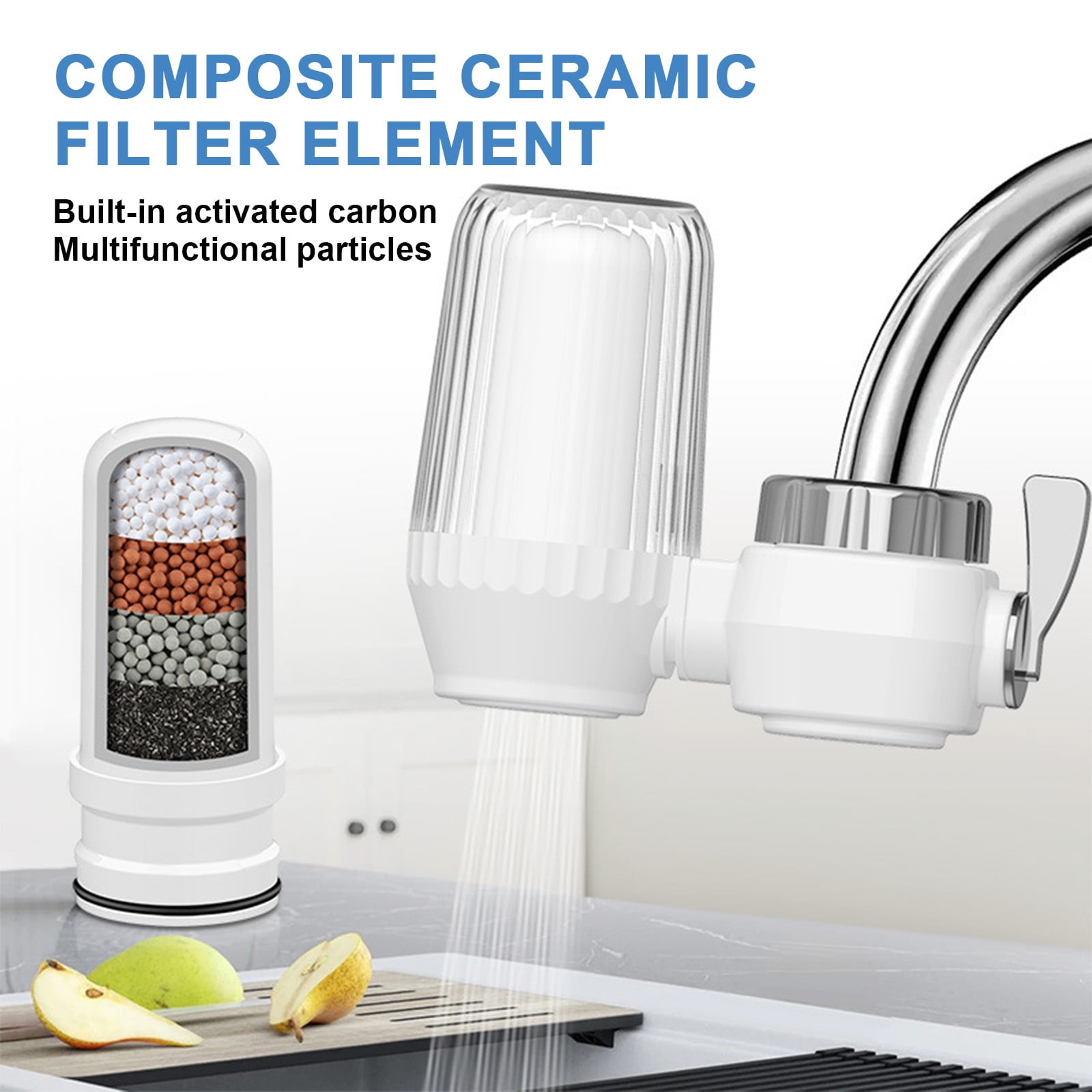TUOBARR Kitchen Tap Prefilter Household Tap Water Filter，Water Purifier ...