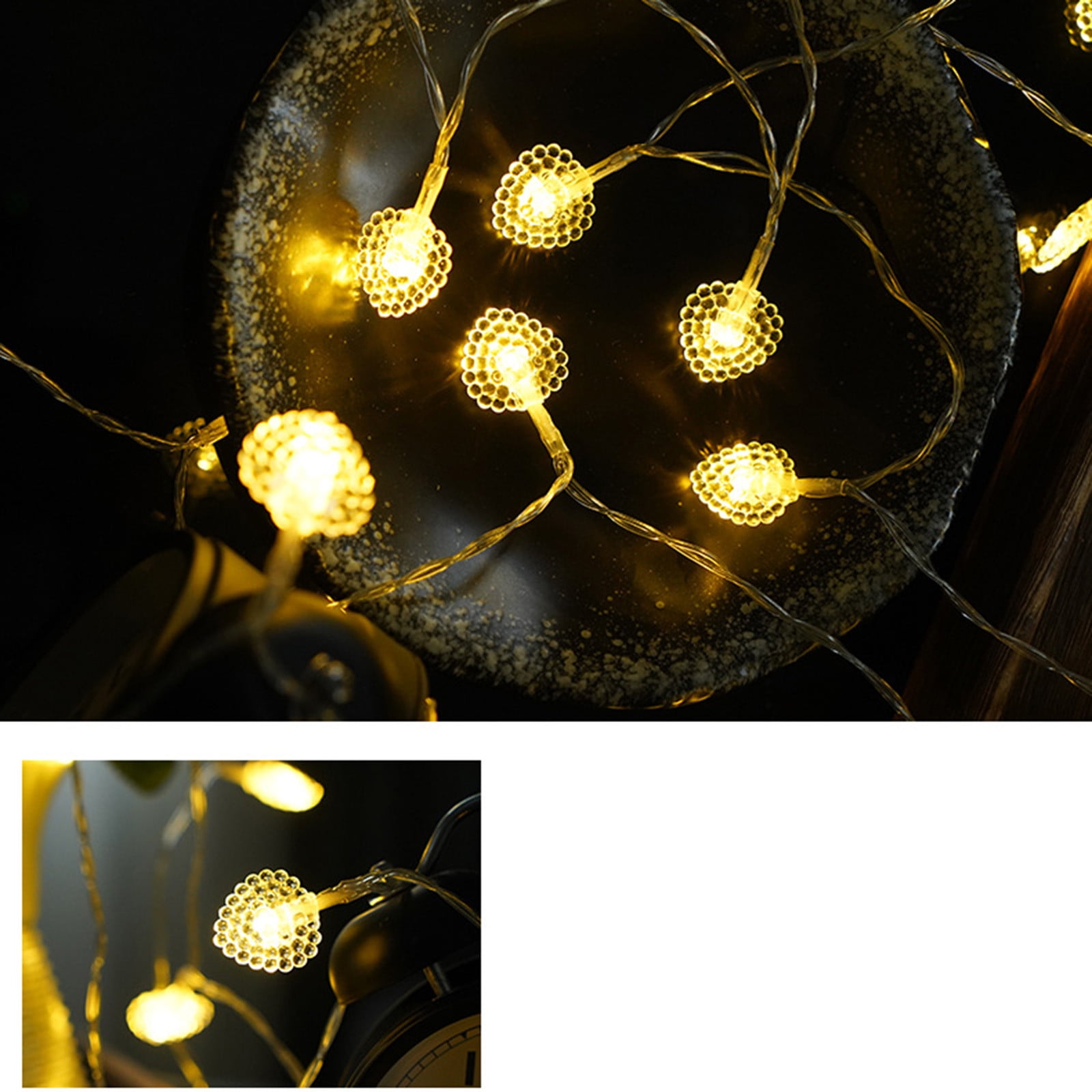 TUOBARR Led Beaded Heart Lights String Valentine's Day Confession INS ...