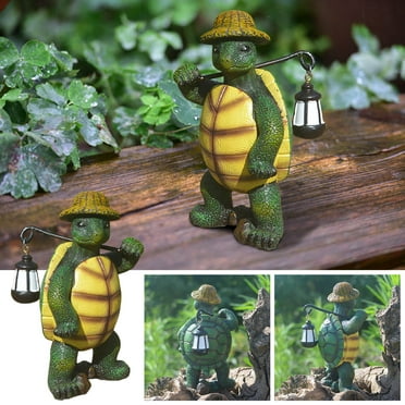 Mainstays Outdoor Turtle and Baby Garden Statuary, 9.25 in L x 6 in W x ...
