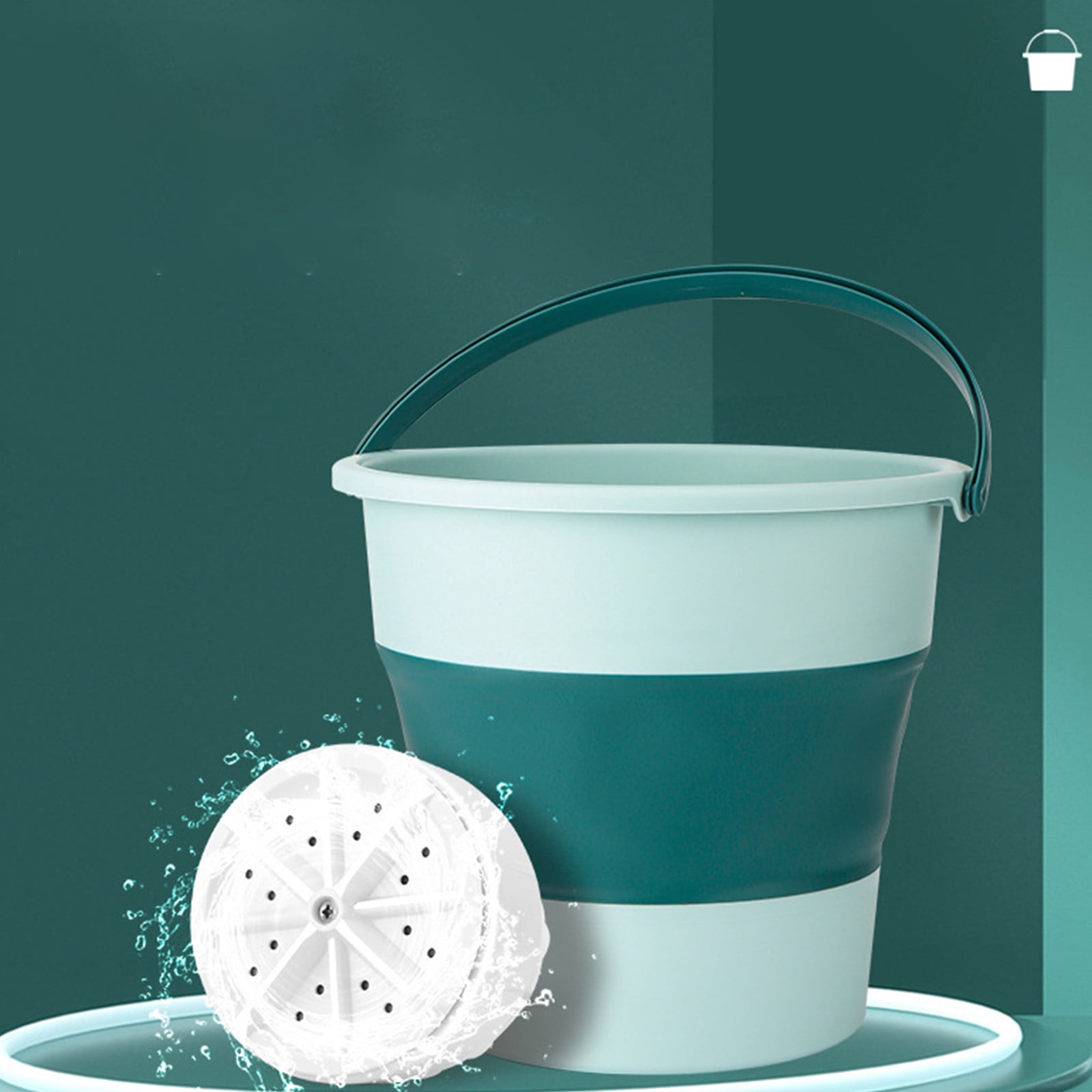TUOBARR Washing Machine, Foldable Laundry Tub USB Powered Portable ...