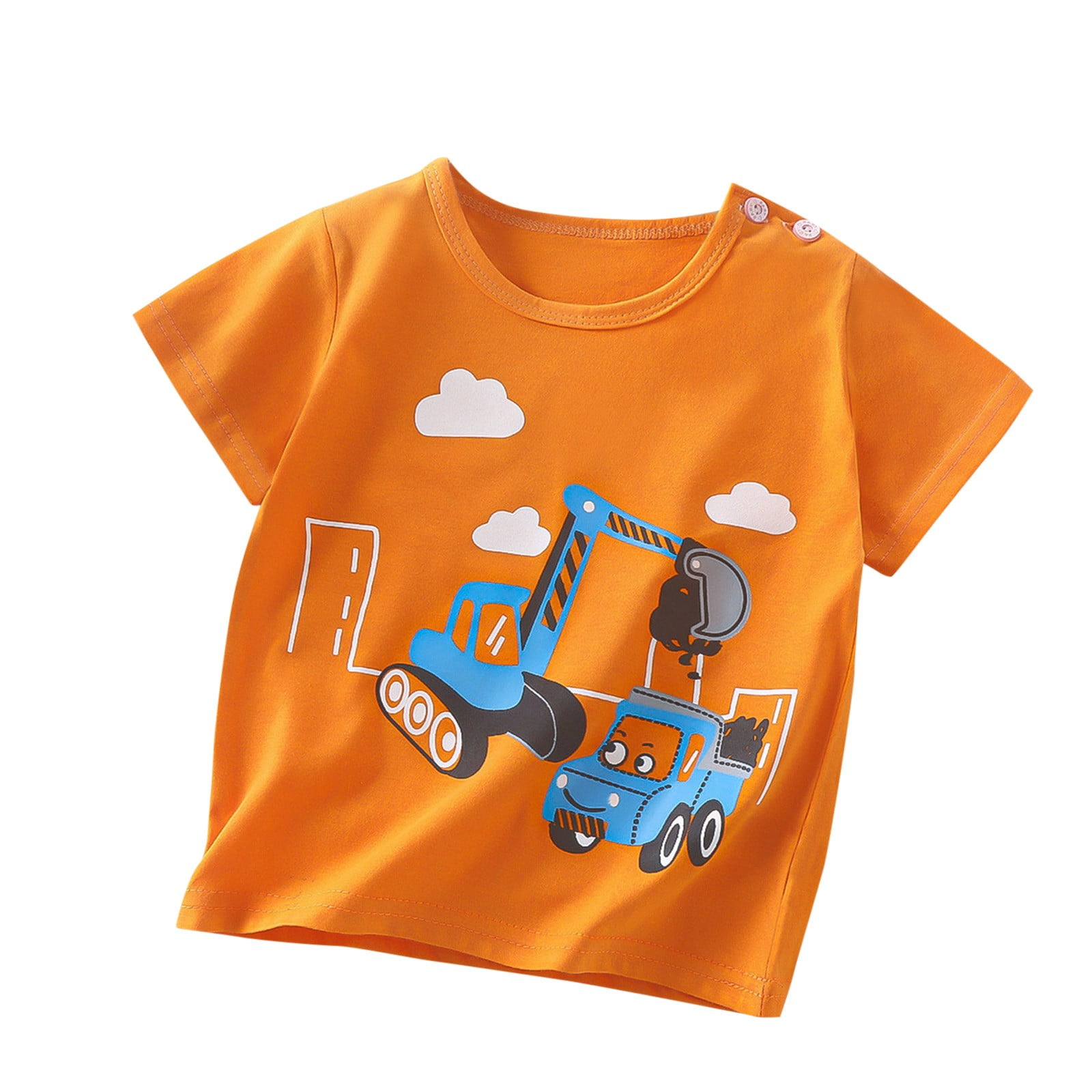 Agkizg Toddler Baby Boys Summer Tops,Short Sleeve T-shirt for Kids ...