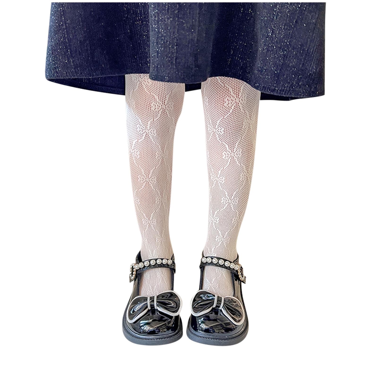 Girls Fishnet Pantyhose, Girls Lace Tights Kids Sheer Patterned Fishnet ...