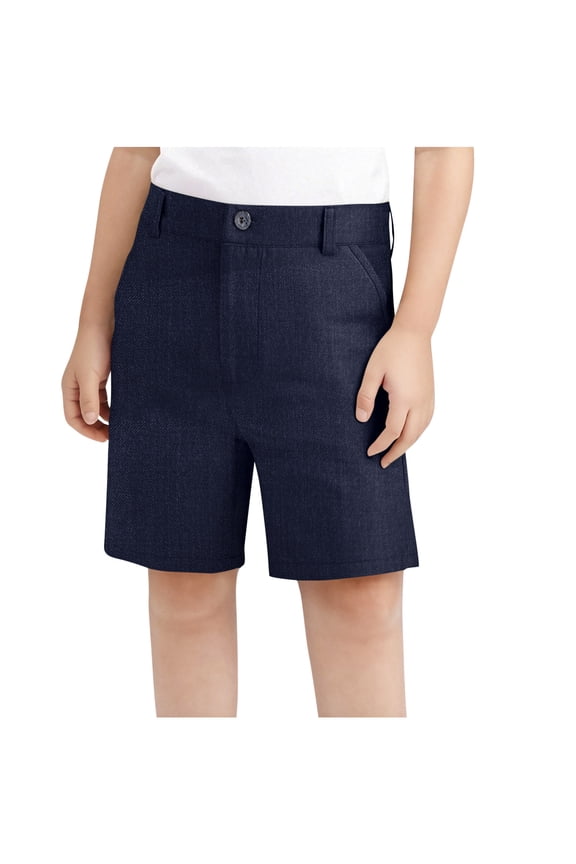 Navy School Shorts for Kids and Teens Comfortable Casual Wear