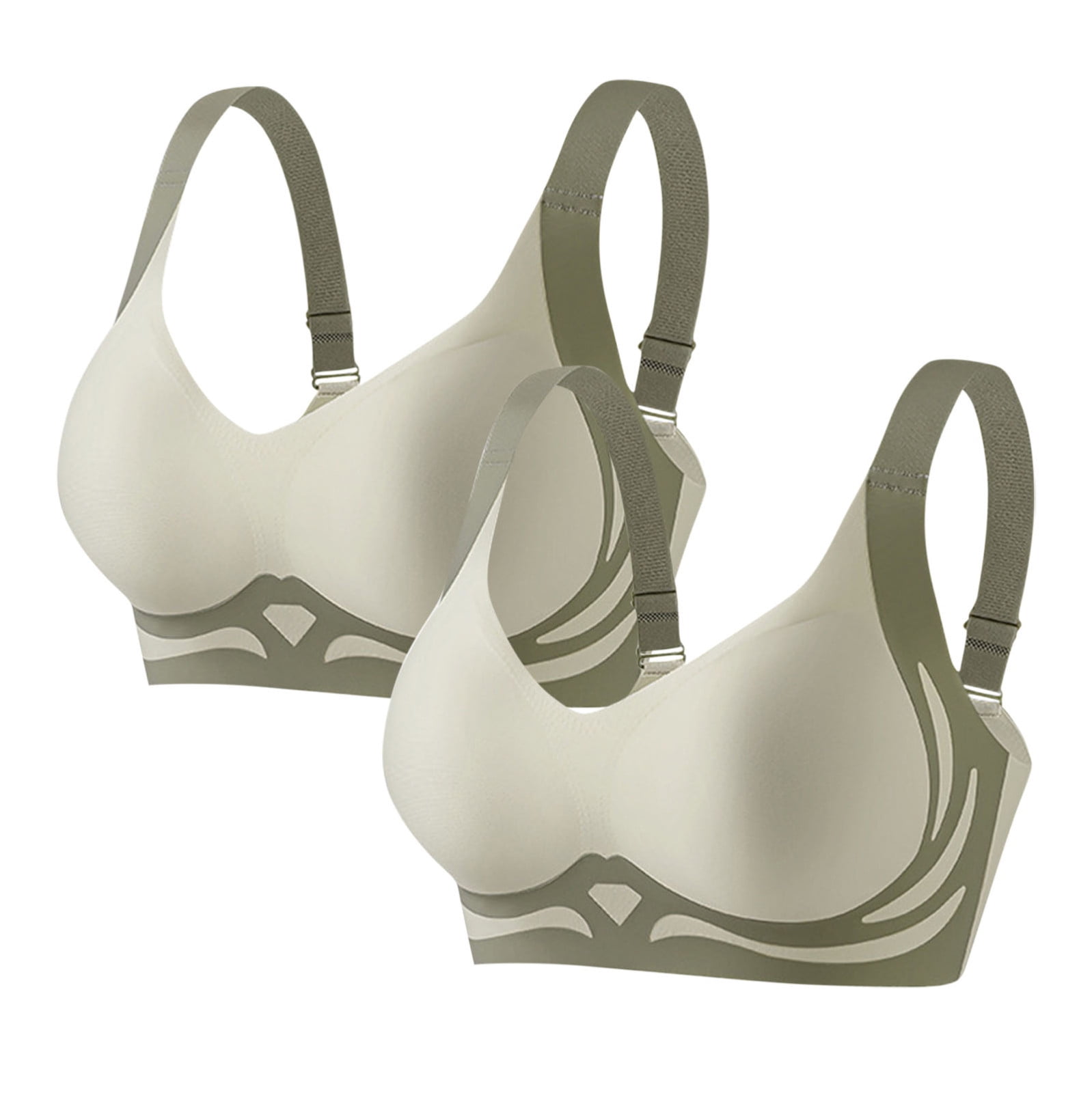Womens 2 Pack Everyday Bras, Caralush Bra Lushfitting Comfort Powerful ...