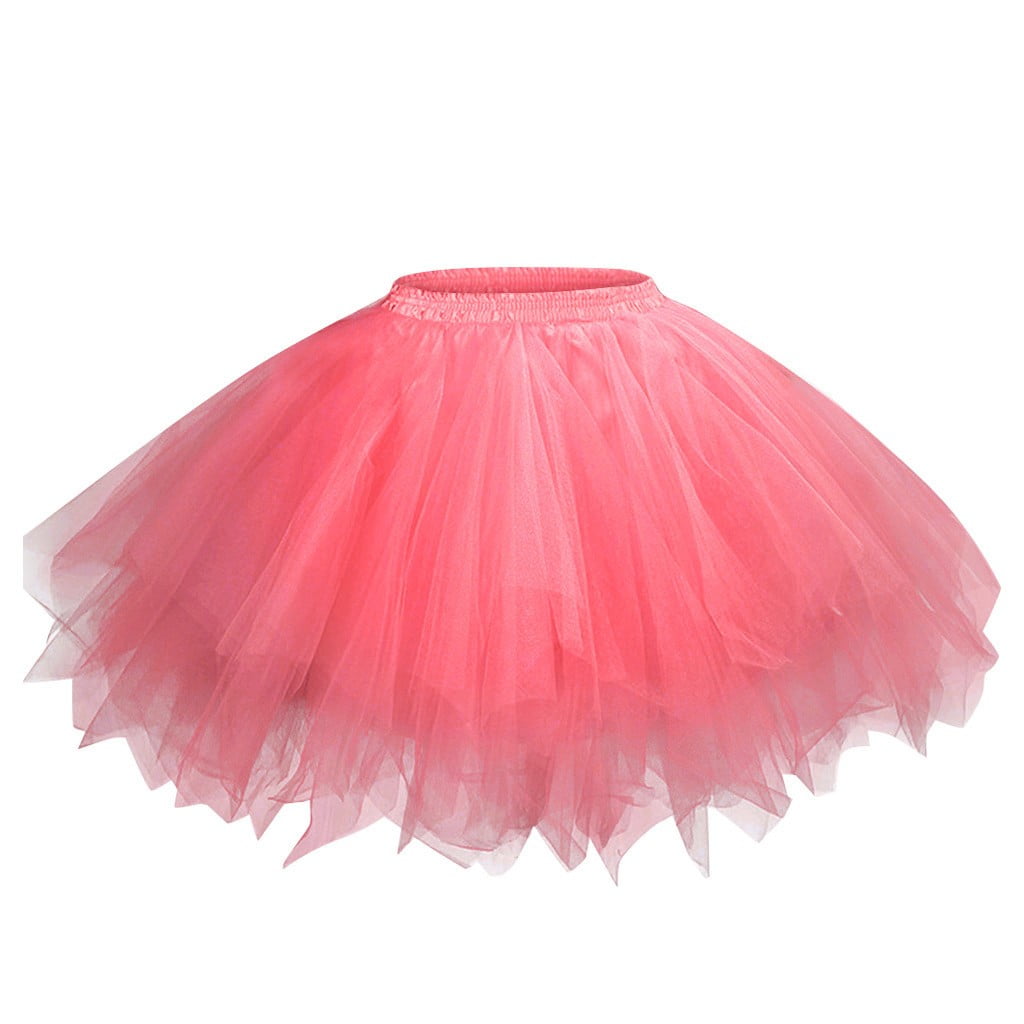 Summer Savings Clearance! AKAFMK Skirts for Women,Rainbow Tutu Tulle ...