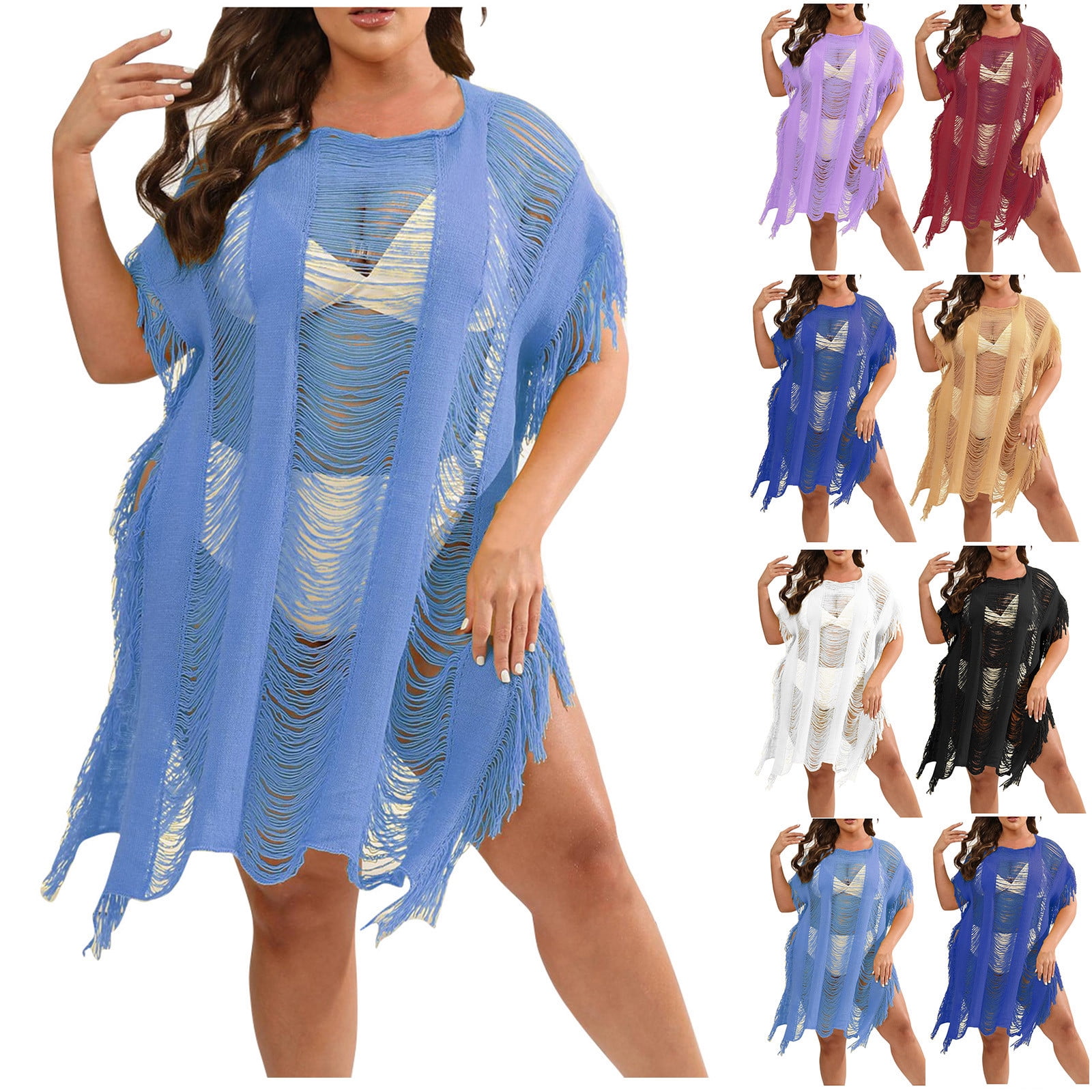 Summer Savings Clearance AXXD Black Swimsuit Cover Up Women Plus ...