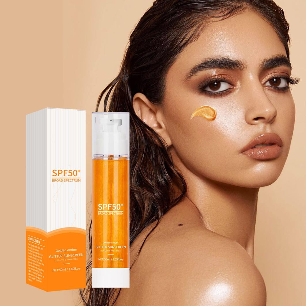 Summer Savings Clearance Body Glow Shimmering Sunscreen Gel-Glitter ...