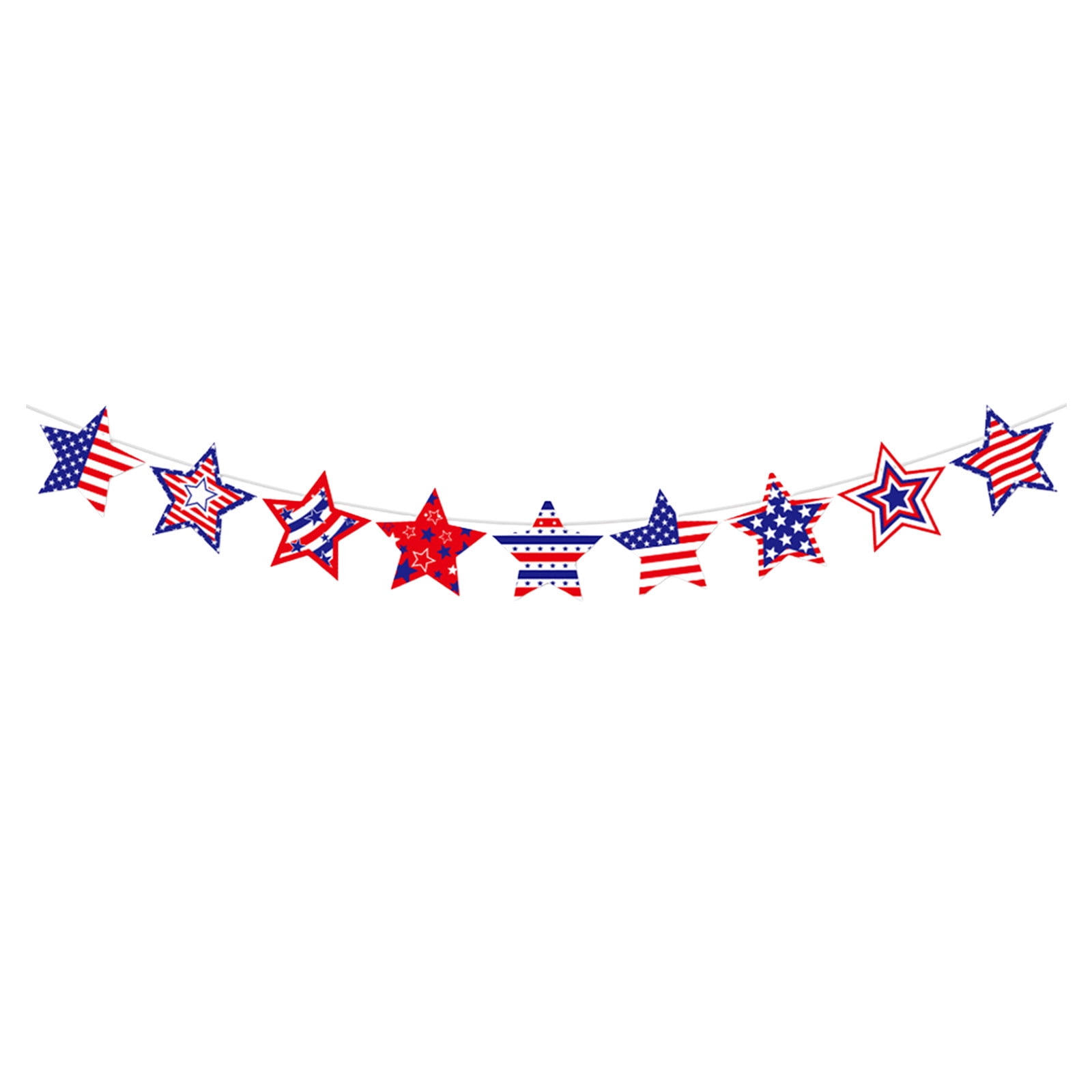 Summer Savings Clearance!ChillCheer Patriotism Bunting Banners Red Blue ...