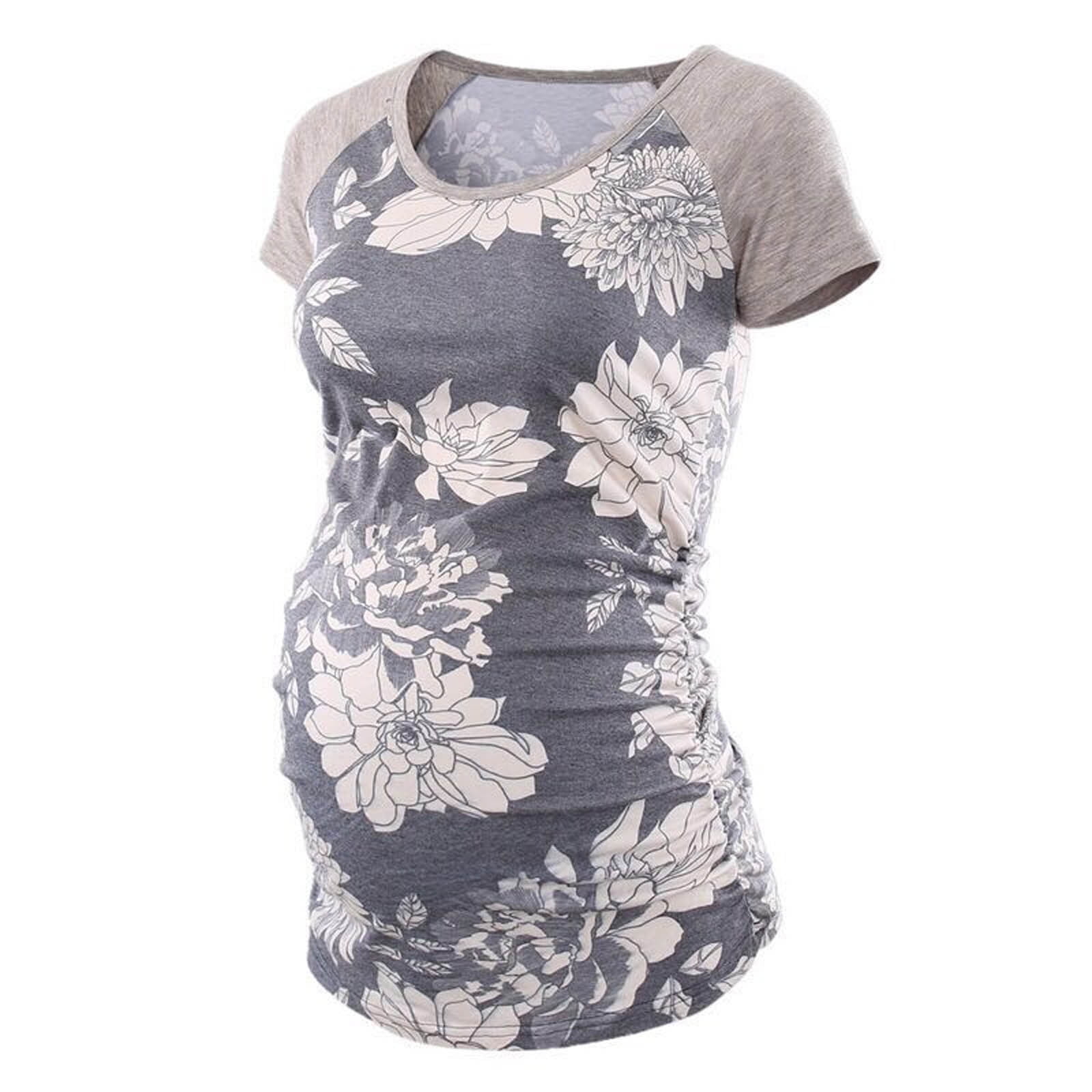 Summer Savings Clearance! Edvintorg Flower Printed Maternity Tops For ...
