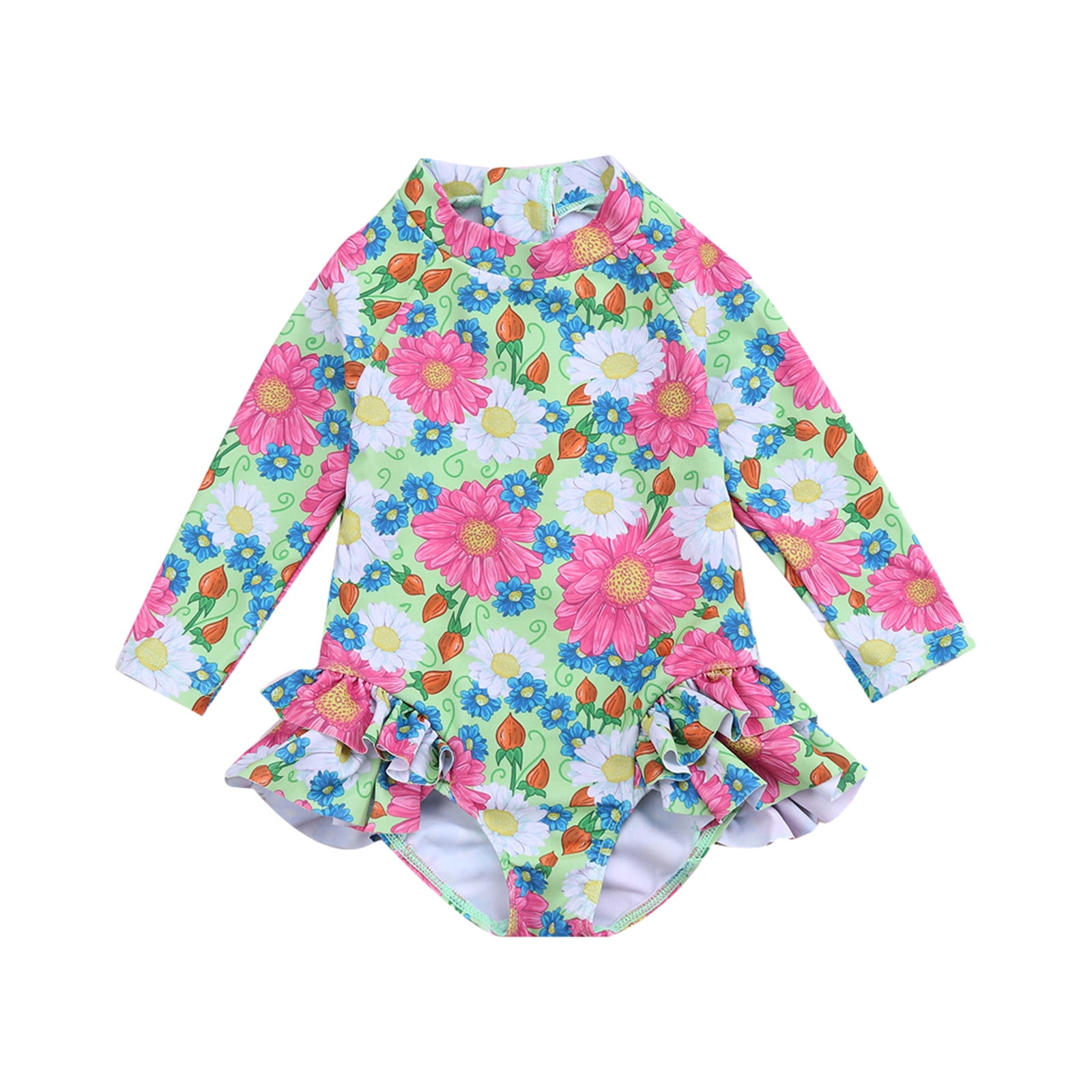 Summer Savings Clearance! Edvintorg Girls' Swimwear Long Sleeve Cute ...