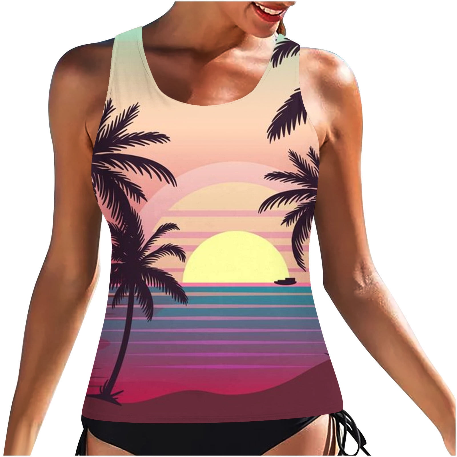 Summer Savings Clearance! Edvintorg Modest Swim Tank Top For Women ...