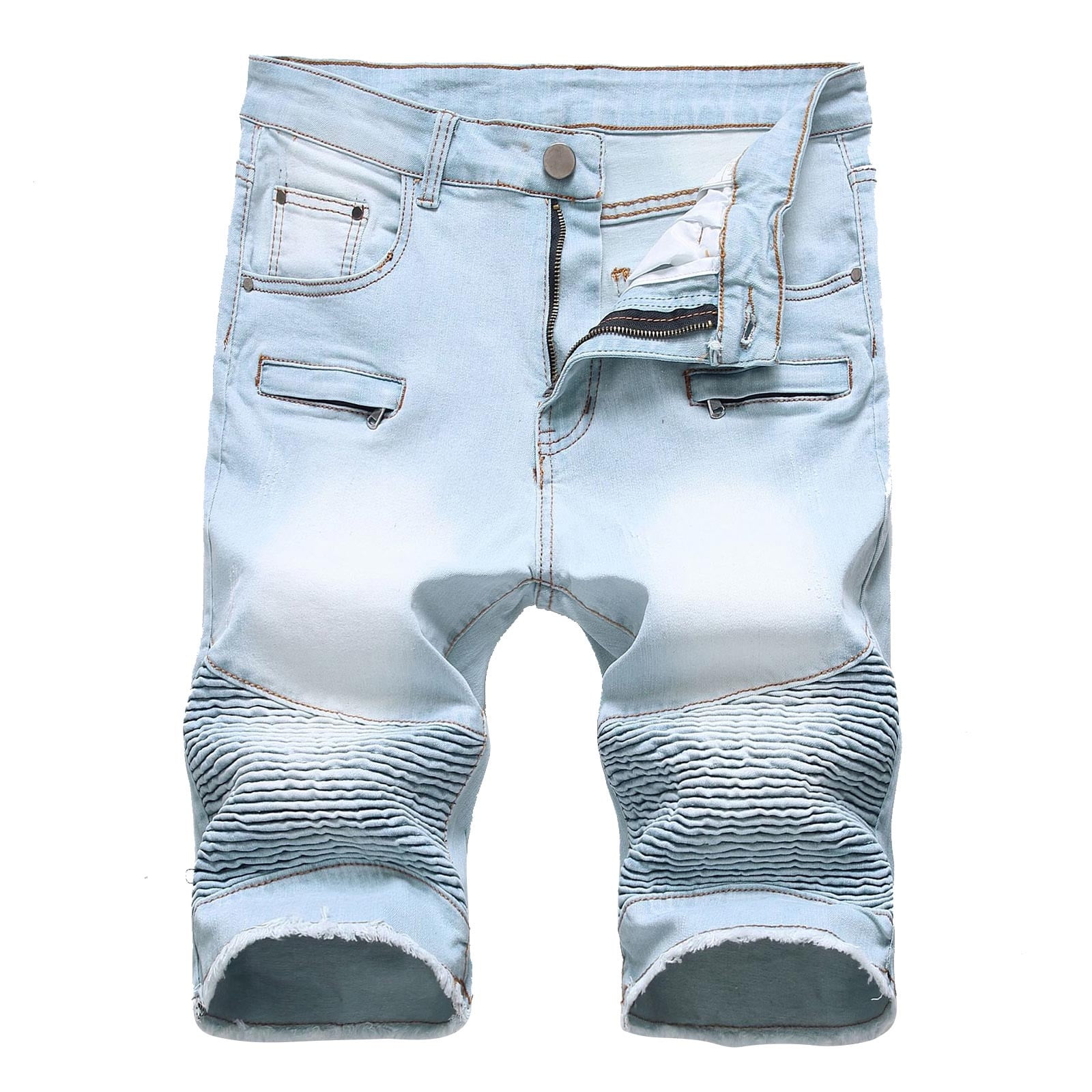 Edvintorg Ripped Jeans Shorts Men 2025 Trendy Men's Summer Short Casual ...