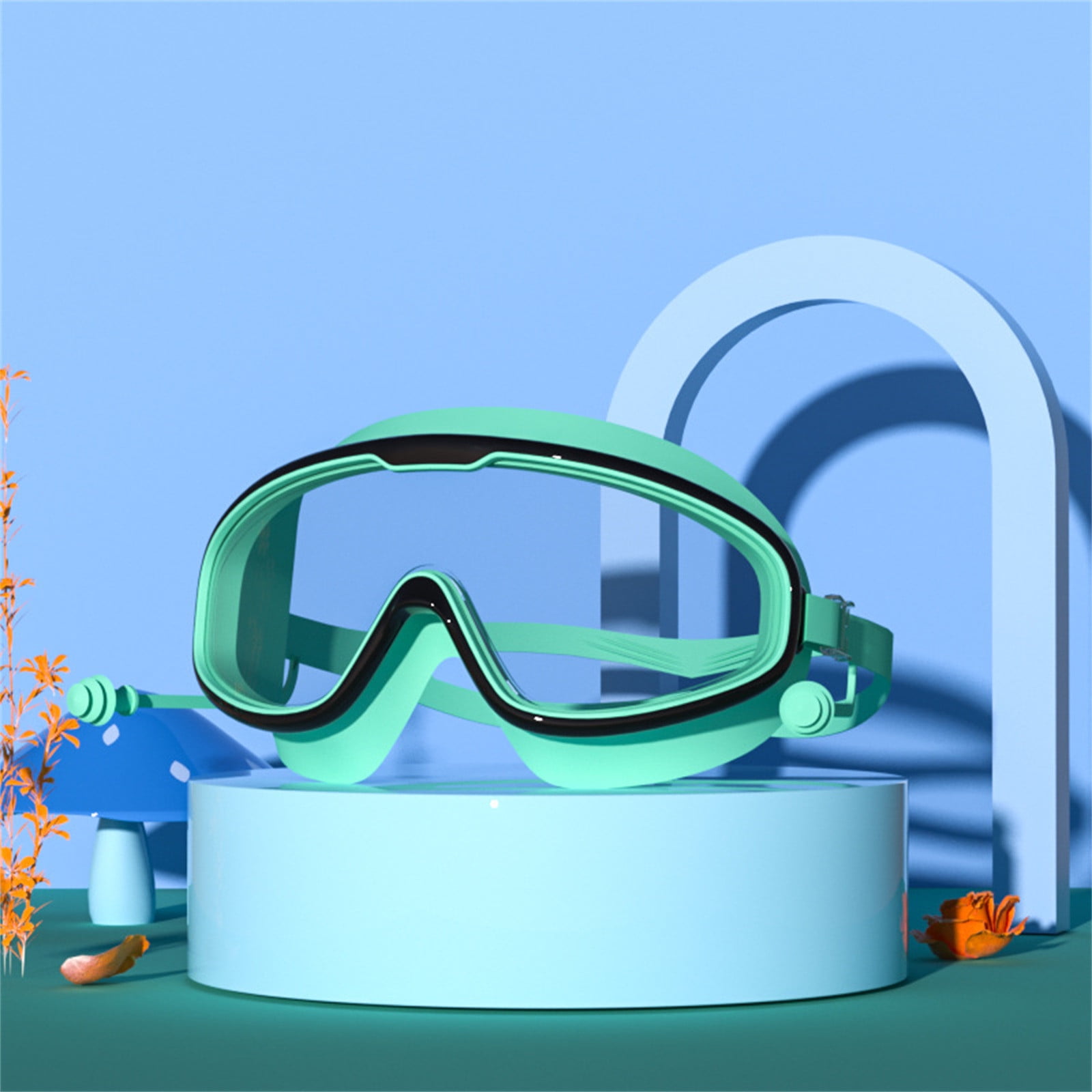 Fwttom Kids Swim Goggles, No Leak HD Wide View, Large Frame, for Boys ...