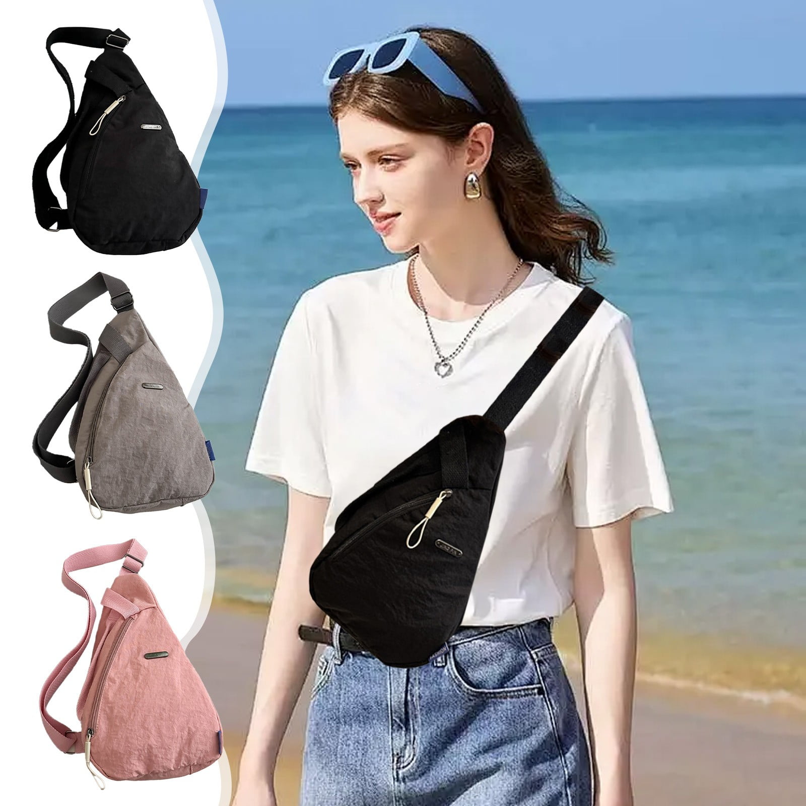 InsCrazy Sling Bag for Women Chest Bag and Womens Cell Phone Crossbody ...