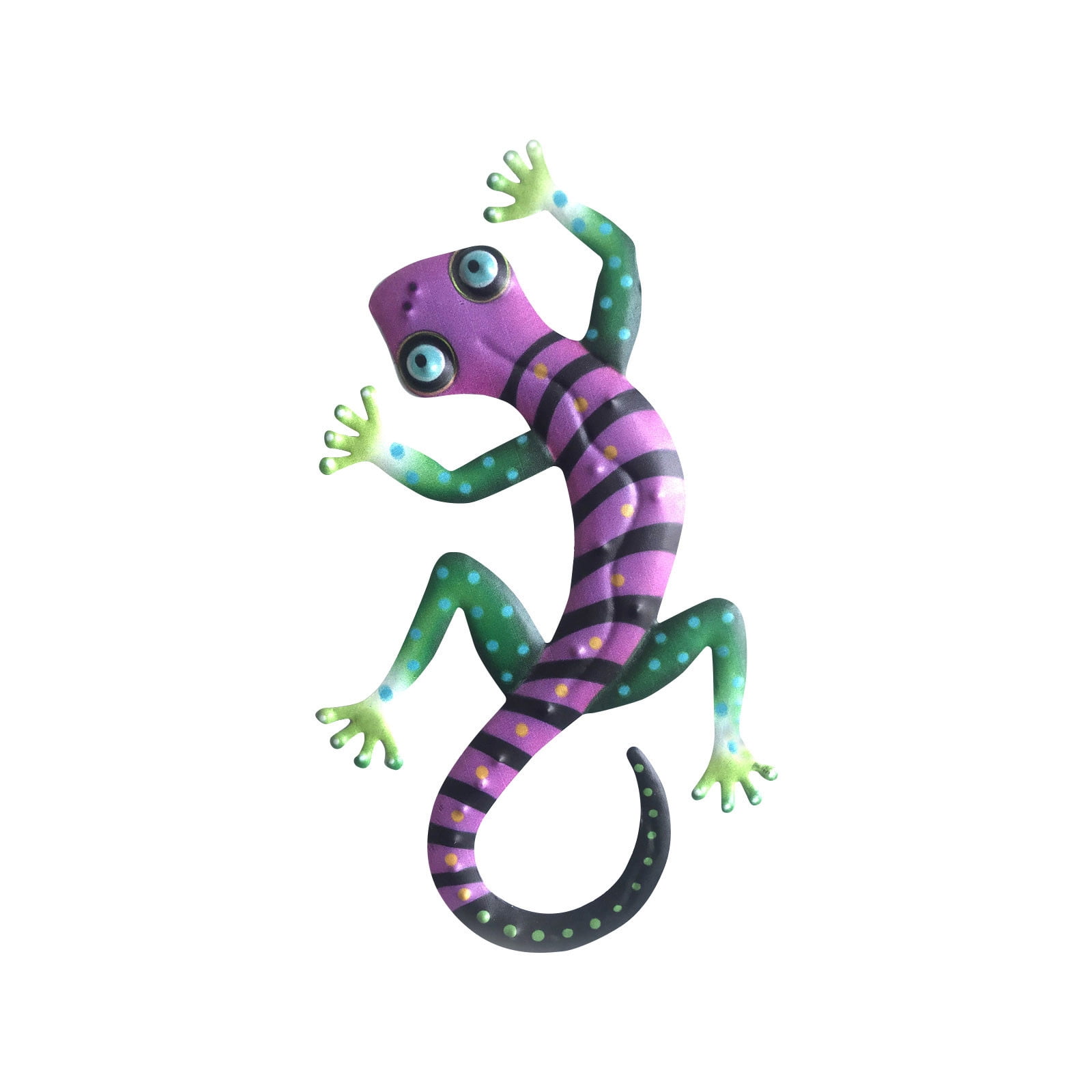 Zeceouar Metal Gecko Wall Art Decor Inspirational Sculpture Hang Indoor ...