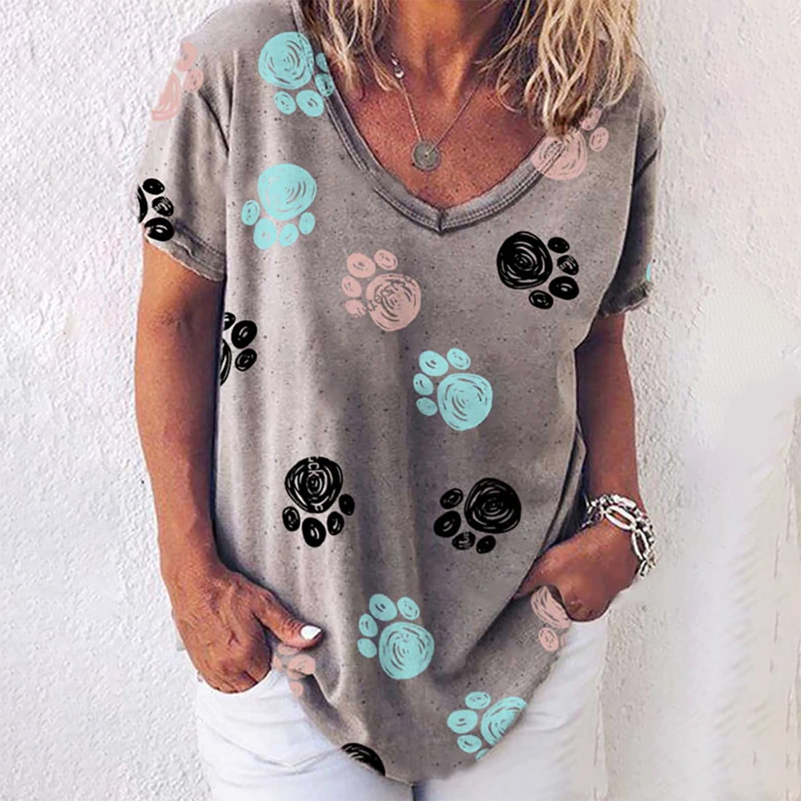 Summer Savings Clearance MIANHT Womens Tops, Tank Tops for Women, Womens Tops Plus Size, Women ...