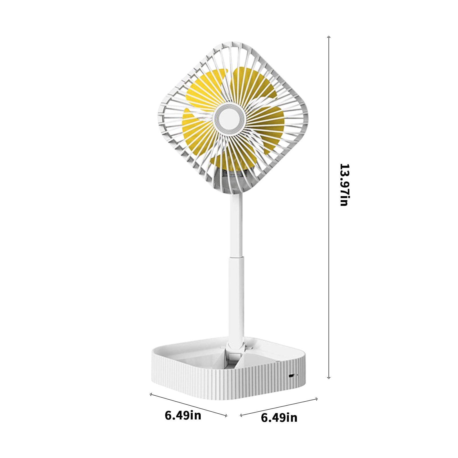 Rvasteizo Portable Pedestal Fan - Foldaway Standing Fan Foldable Desk ...