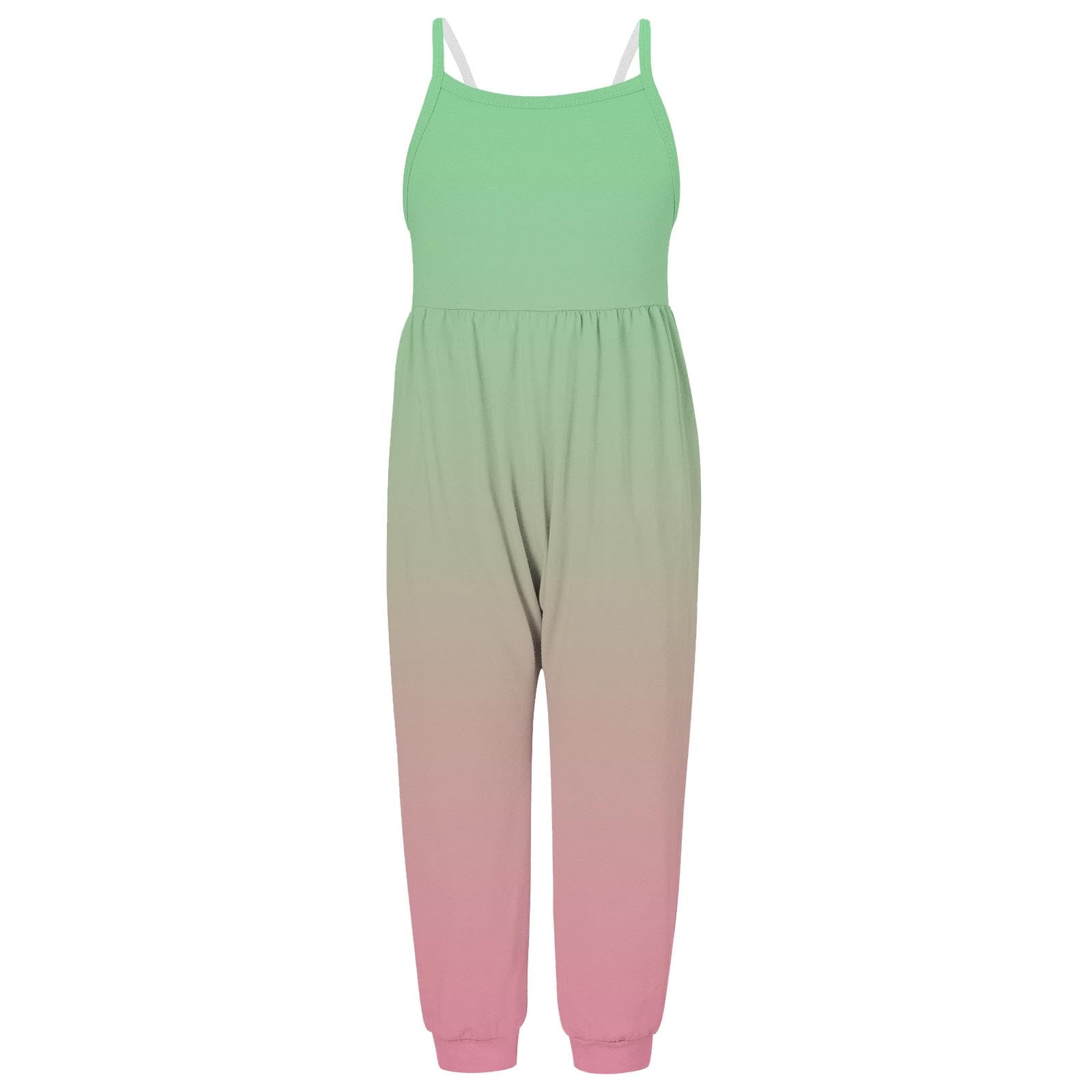 Summer Savings Clearance! Stamzod Toddler Baby Girl Sleeveless Jumpsuit cute Colorblock Romper ...