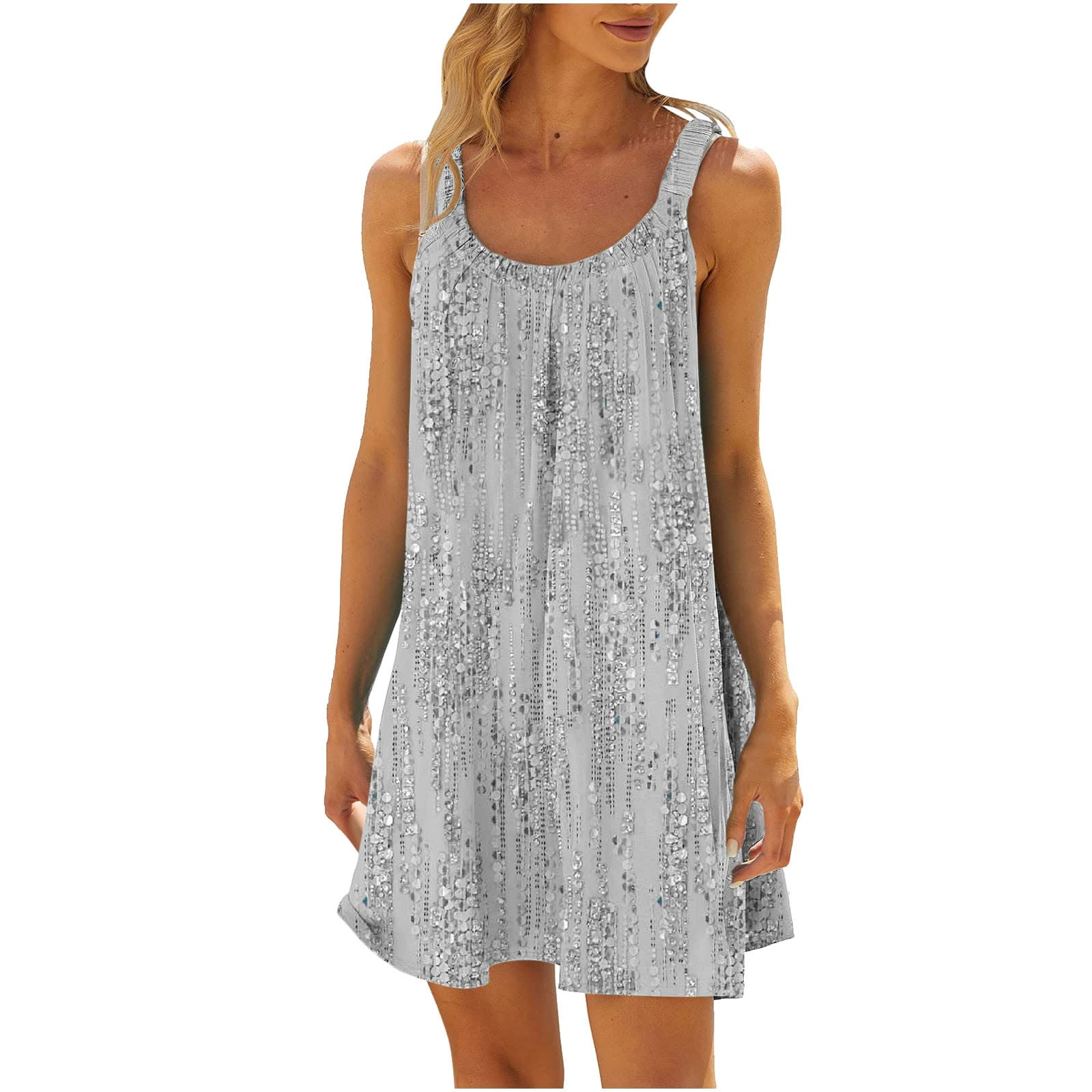 Summer Savings Clearance Titcea Dresses For Women 2024 Floral Printed