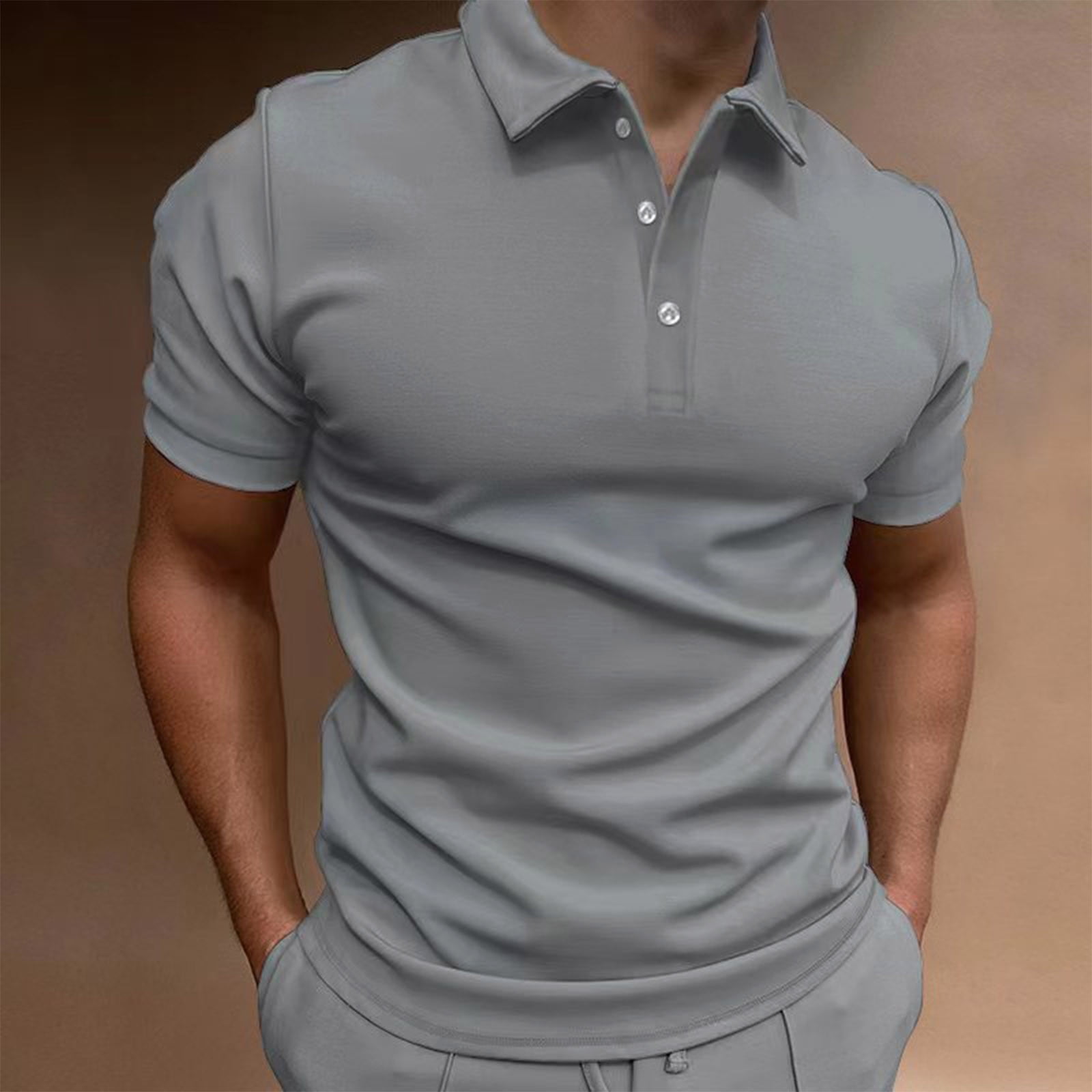 Summer Savings Clearance! Titcea Mens T-Shirts Solid Color Printed ...