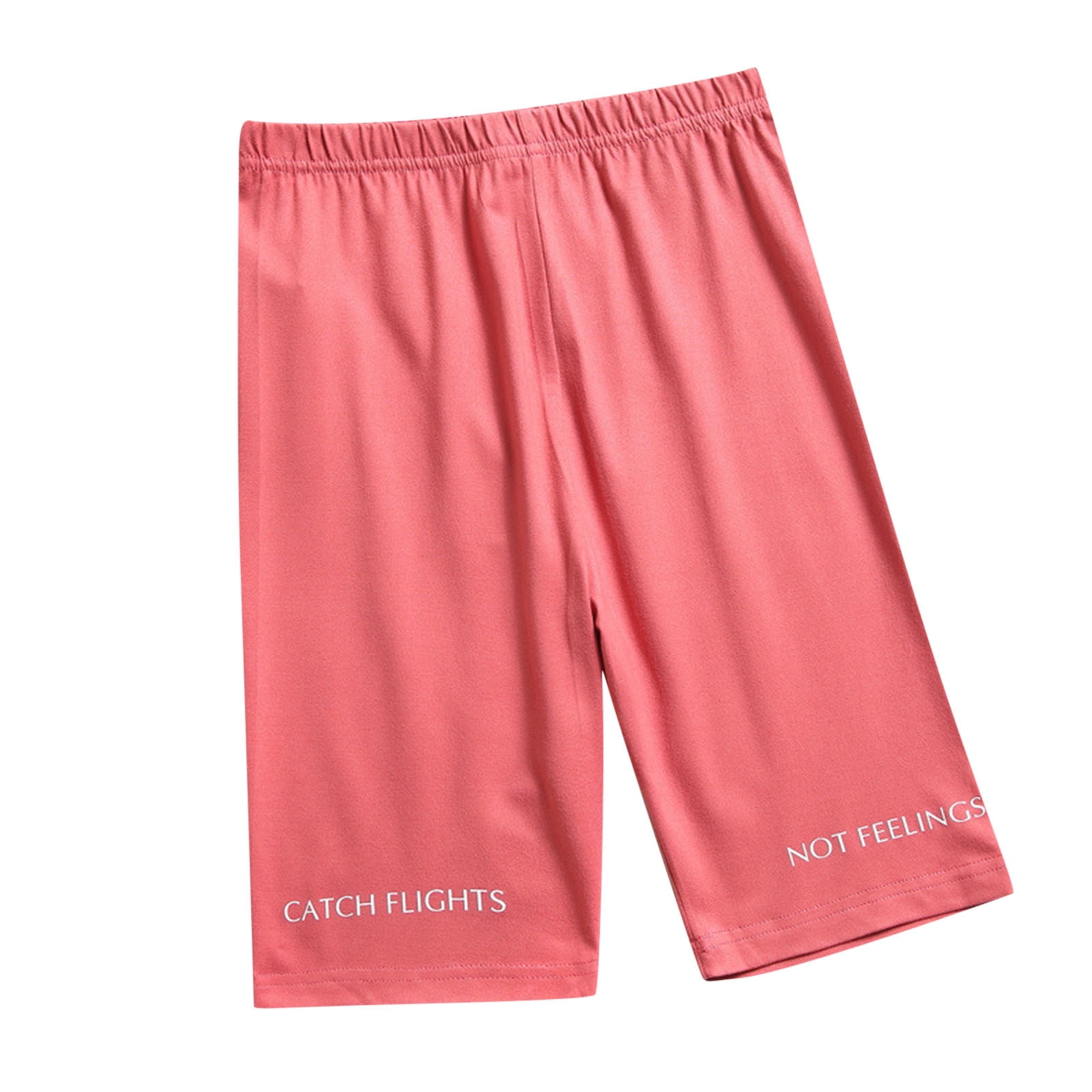 Yteetum Womens Shorts Fashion Summer Solid Color Elastic Waist Casual ...
