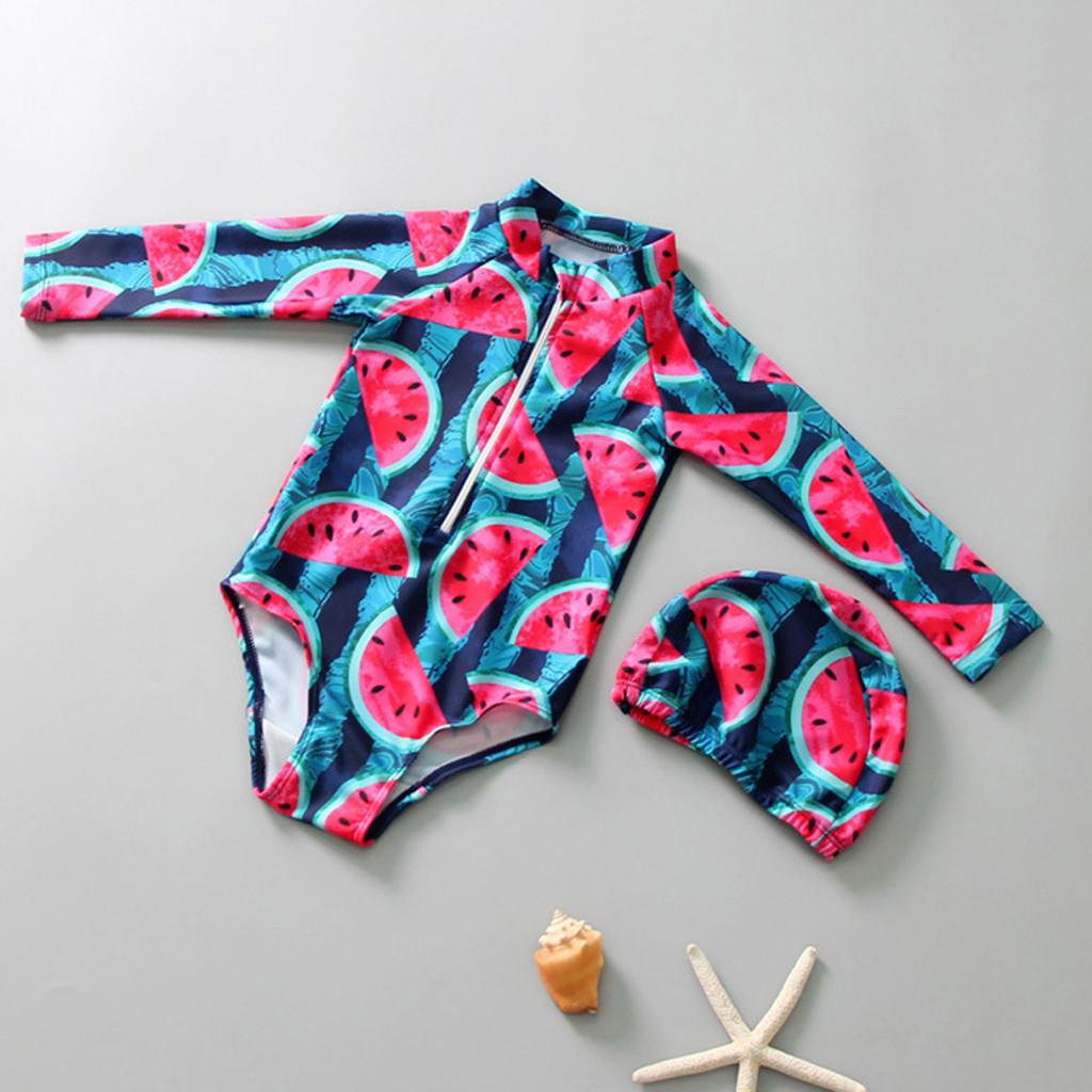 Summer Savings Clearance kttectoa Girls Swimsuit Girls Watermelon Print ...