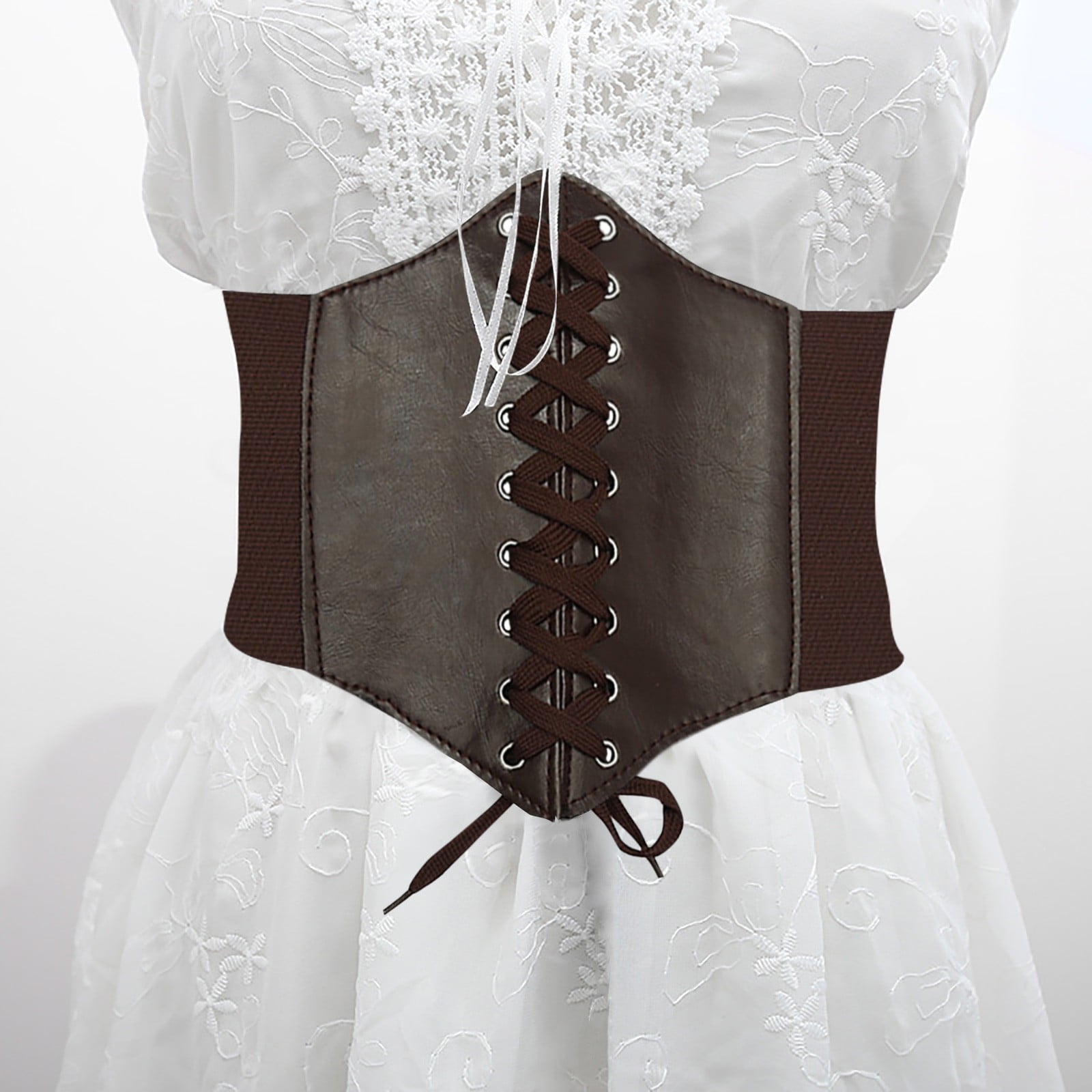 Yievot Plus Size Stretchy Fashion Corset Waist Belt for Women, Wide ...