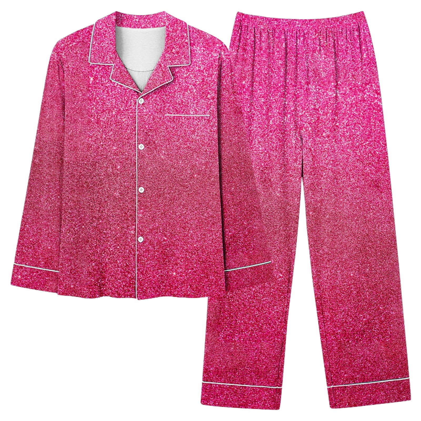 Summer Savings Clearance Yievot Pajama Sets For Women Long Sleeve