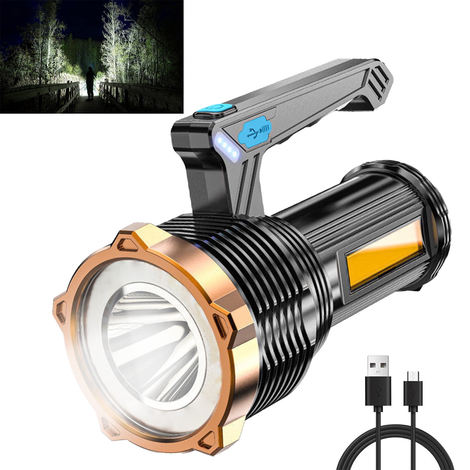 Summer Flashlights Rechargeable,Wall Mount Flashlights,Hand Flashlights ...
