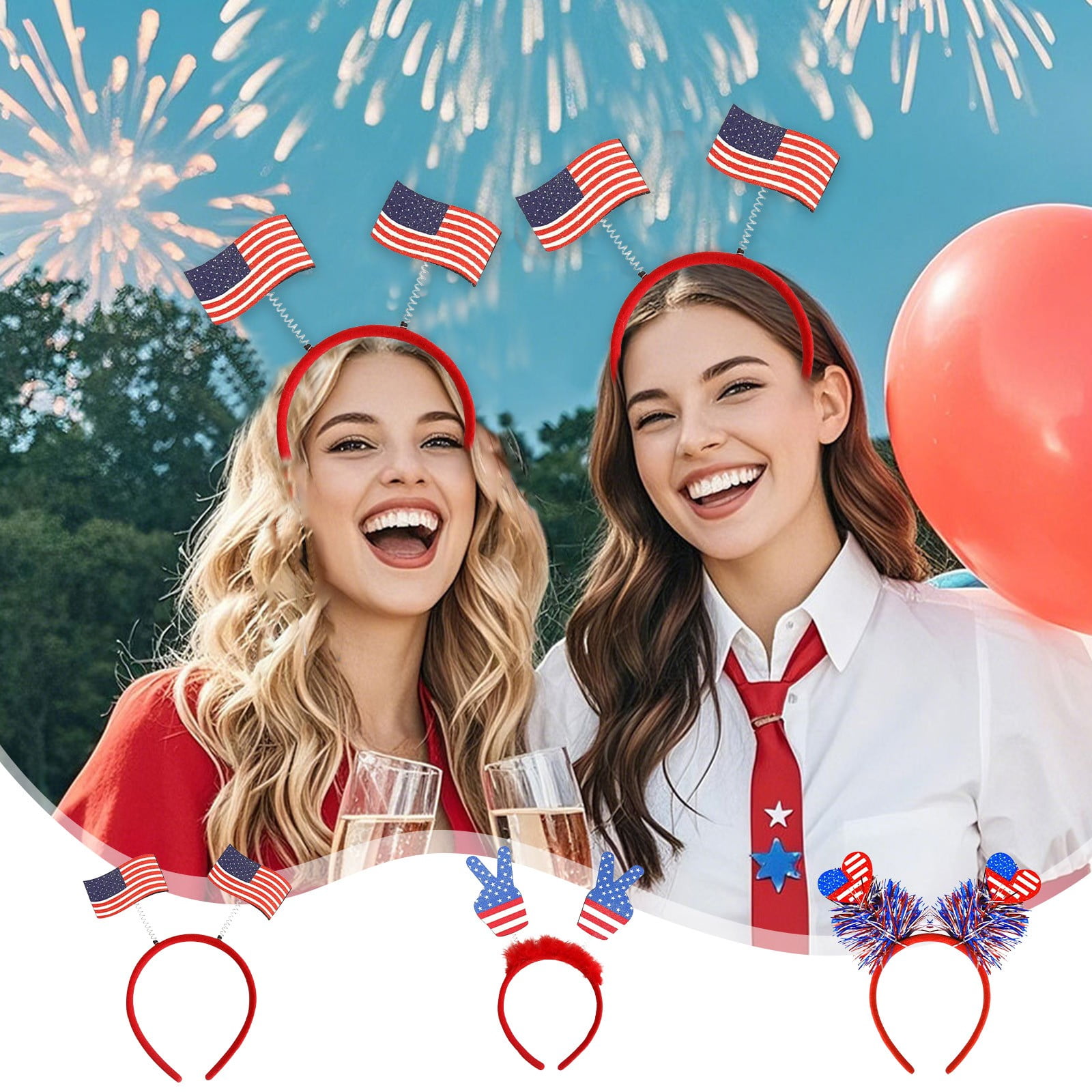 Summer Savings,Independence Day Hair Bands, Party Decorations, Color ...