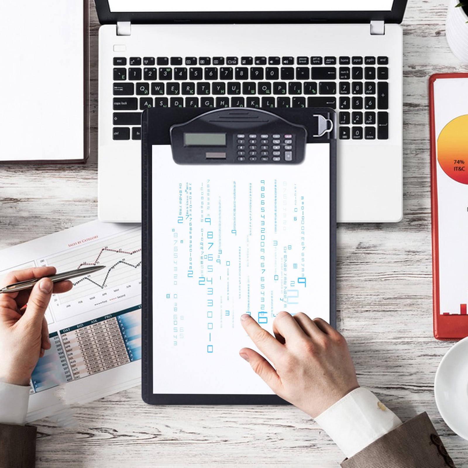 Summer Savings! InsCrazy File Folders, A4 Multifunctional Document Splint With Calculator ...