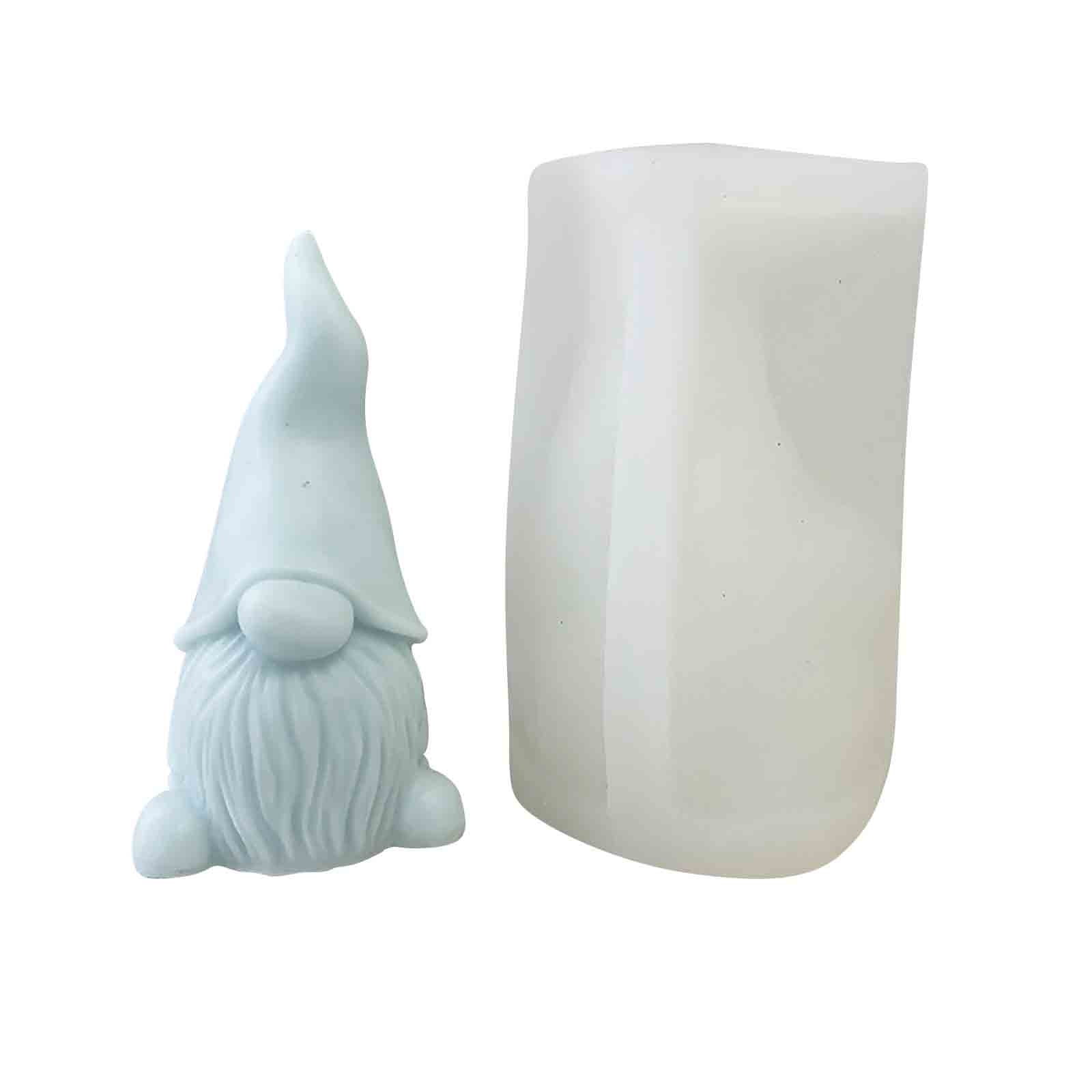 Zeceouar Dwarf Candle Container Faceless Old Man Container DIY Plaster ...