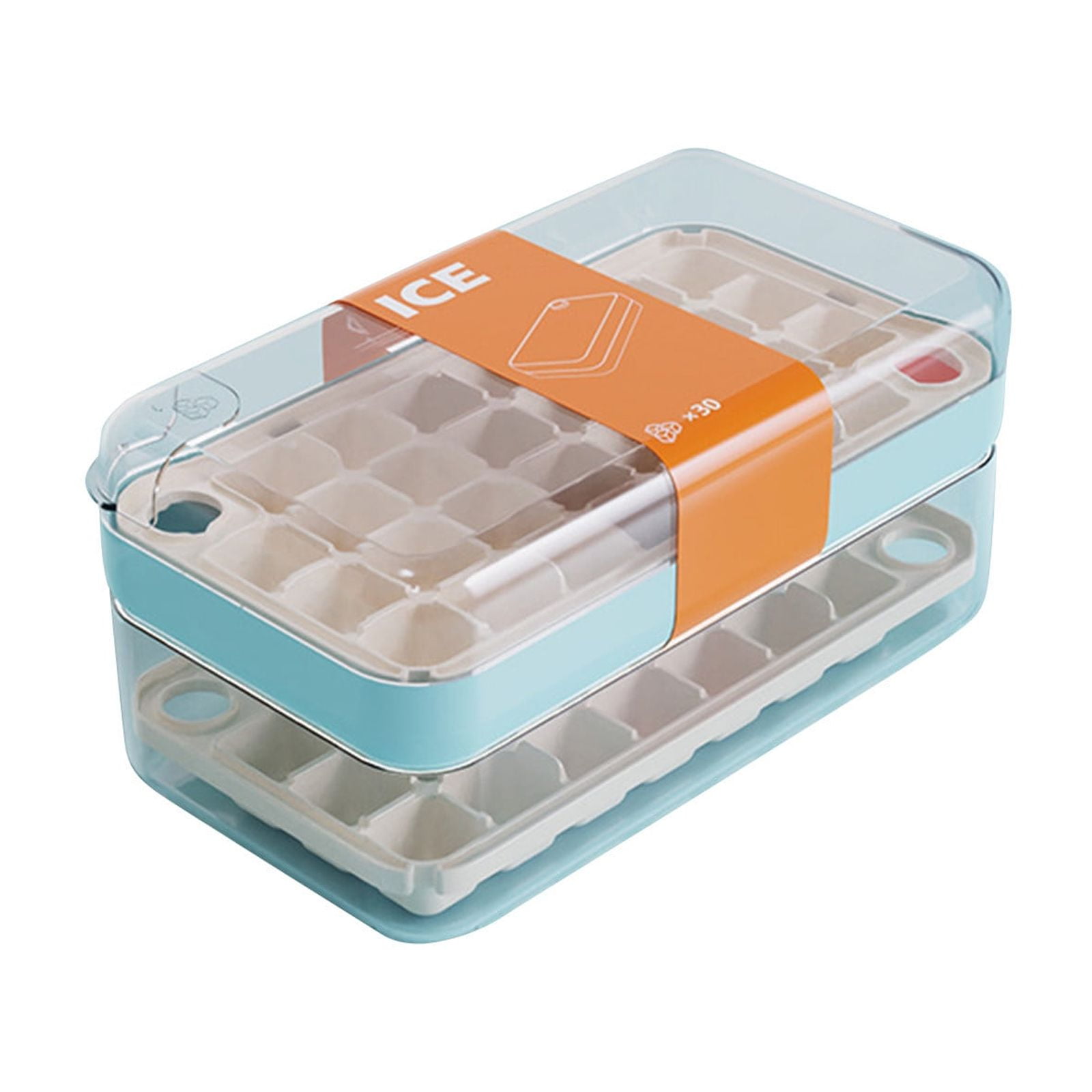 Zeceouar Ice Tray Ice s With Lid and Bin for Chilling Cocktails Whiskey ...