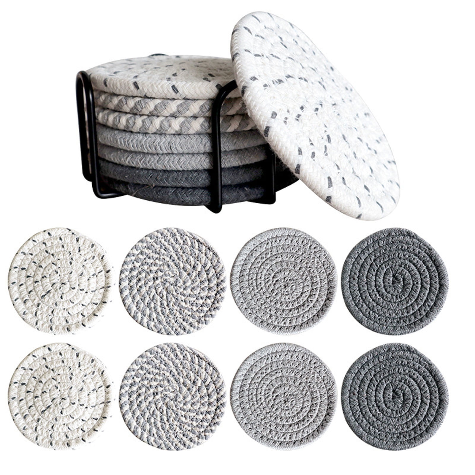 Zeceouar Table Mats Drink Mats Coffee Cup Mats 8 Pack Cup Mats Bohemian ...