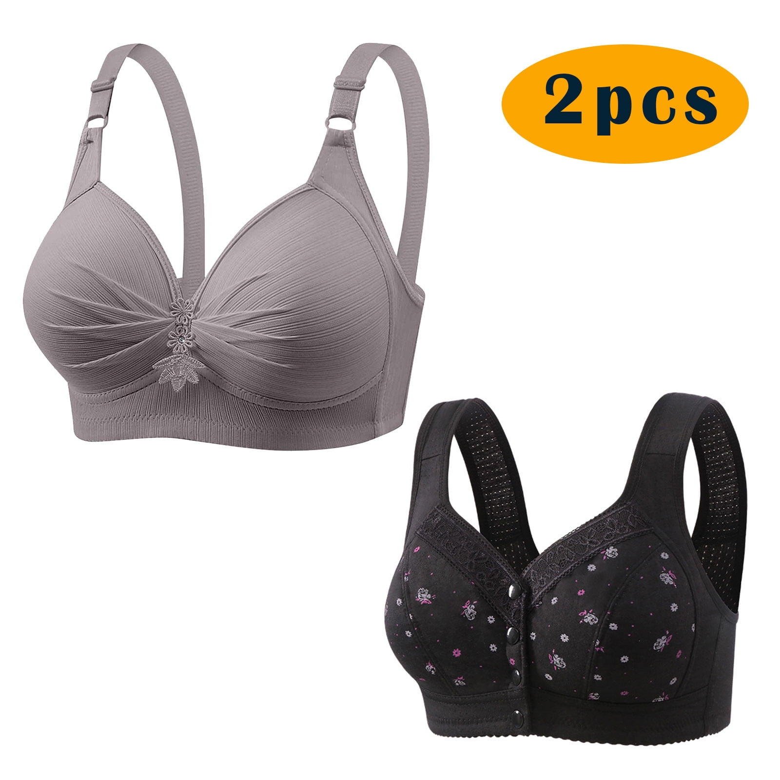 Summer Savings, Large Size Daily Bra, No Rims, Printing Gathered ...