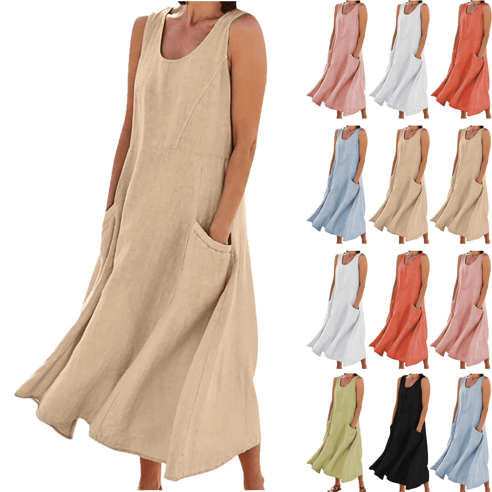 Summer Savings Long Dresses for Women Casual Women's Summer Fashion ...