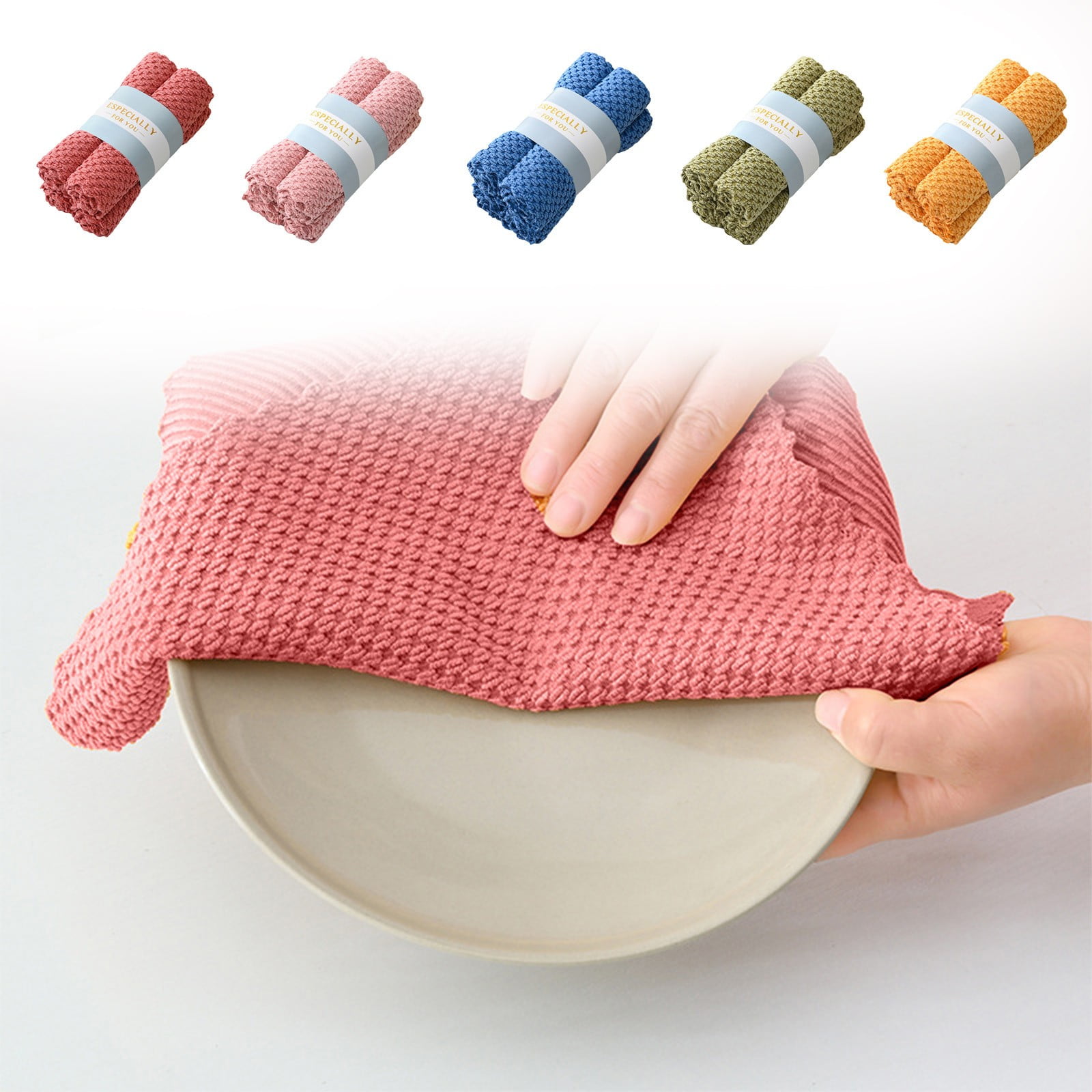 Summer Savings! Multi Functional Kitchen Cleaning Cloth With 4 Pcs Of ...