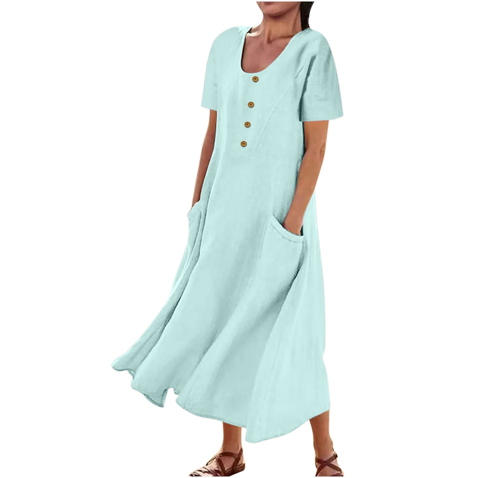 New Maxi Dresses for Womens 2026 Plus Size Fashion Color Casual ...