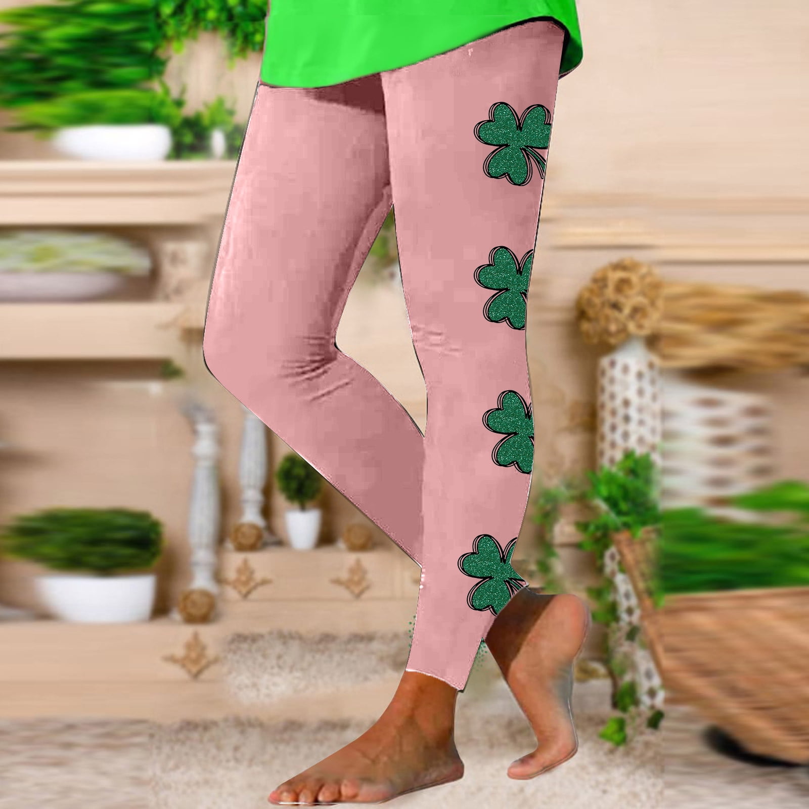 Summer Savings Plus Size Mianht Women Casual Printed Leggings Yoga