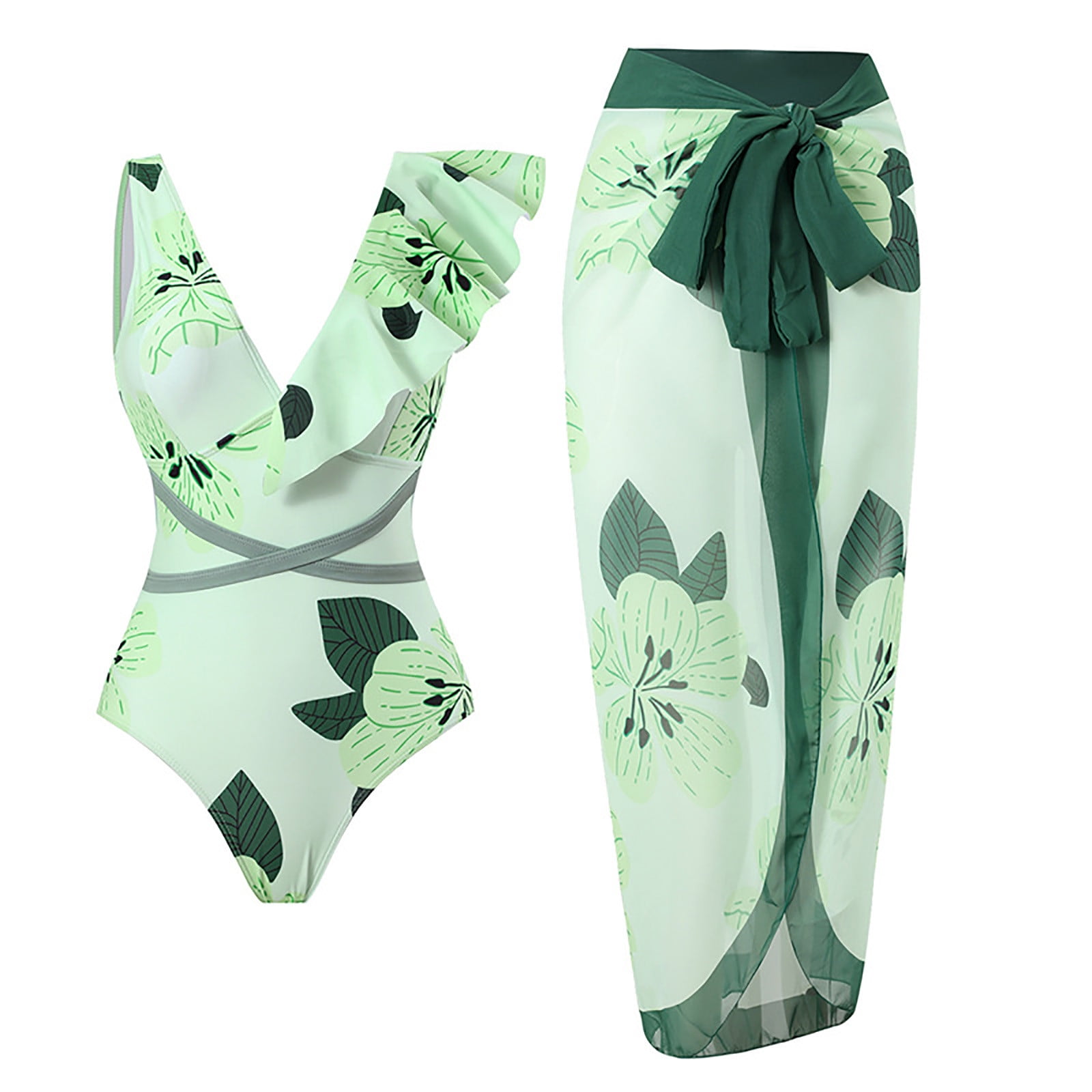 SEMPAI 2024 New Women Swimsuits Wrap Swimwear Fashionable Swimsuit One ...