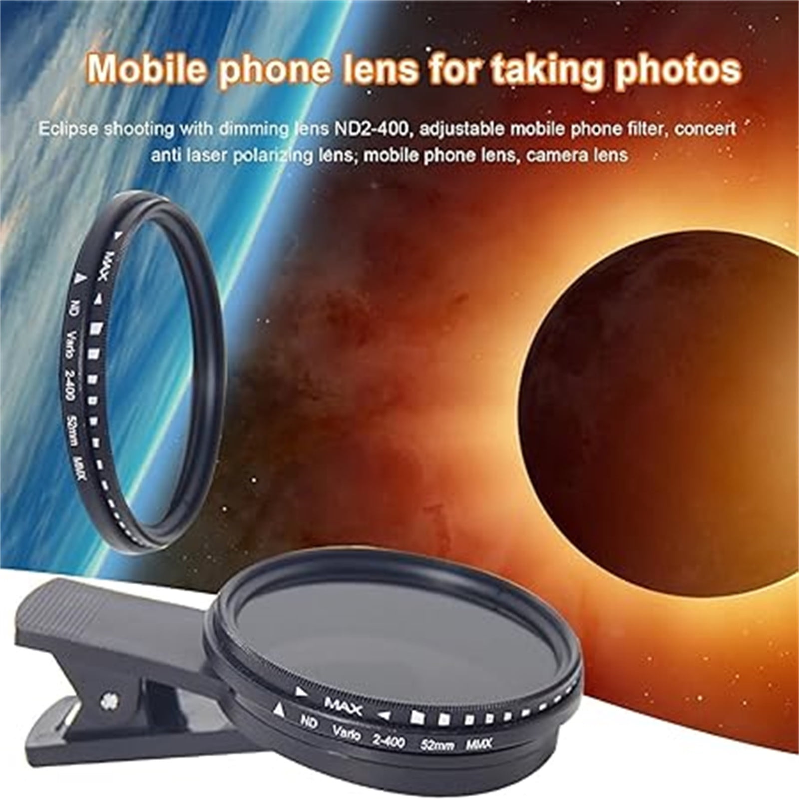 Summer Savings!Solar Camera Lens Filter,Eclipse Camera Mirror,Cell ...