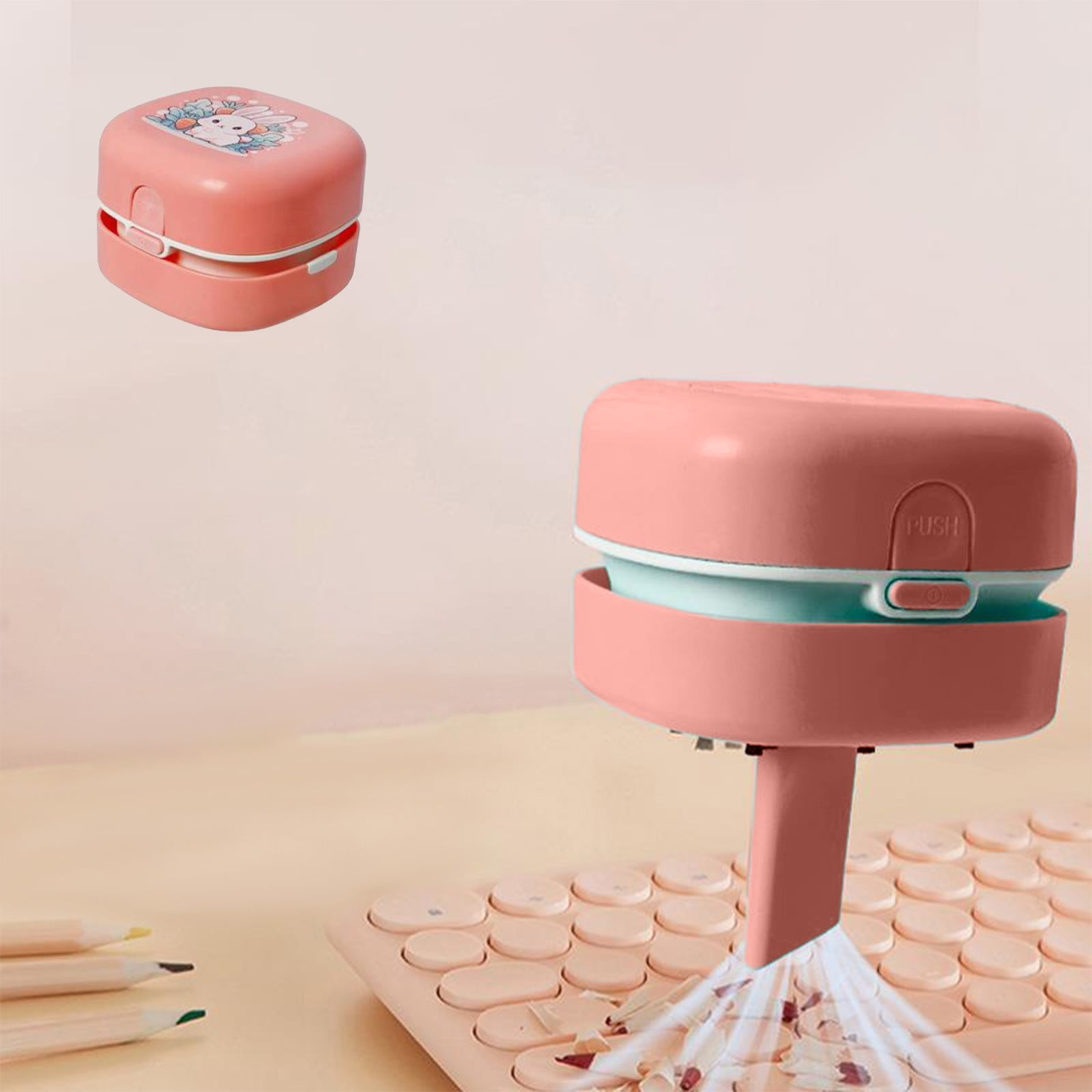 WJSXC Desk Vacuum, Mini Desktop Vacuum Cleaner with USB Charging Crumb ...