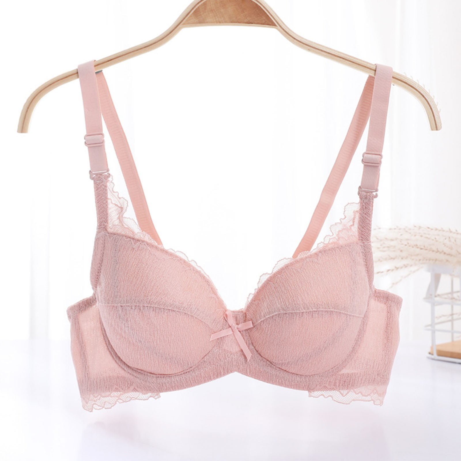 Summer Savings, Women's Sexy Oversized Bra, Thin Wire, No Padding, Lace Detail, Large Bust ...