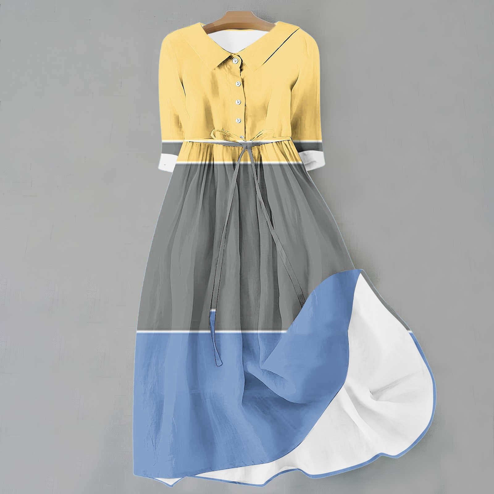 Summer Savings Yrmaups Summer Short Sleeve Vacation Dresses for Womens ...