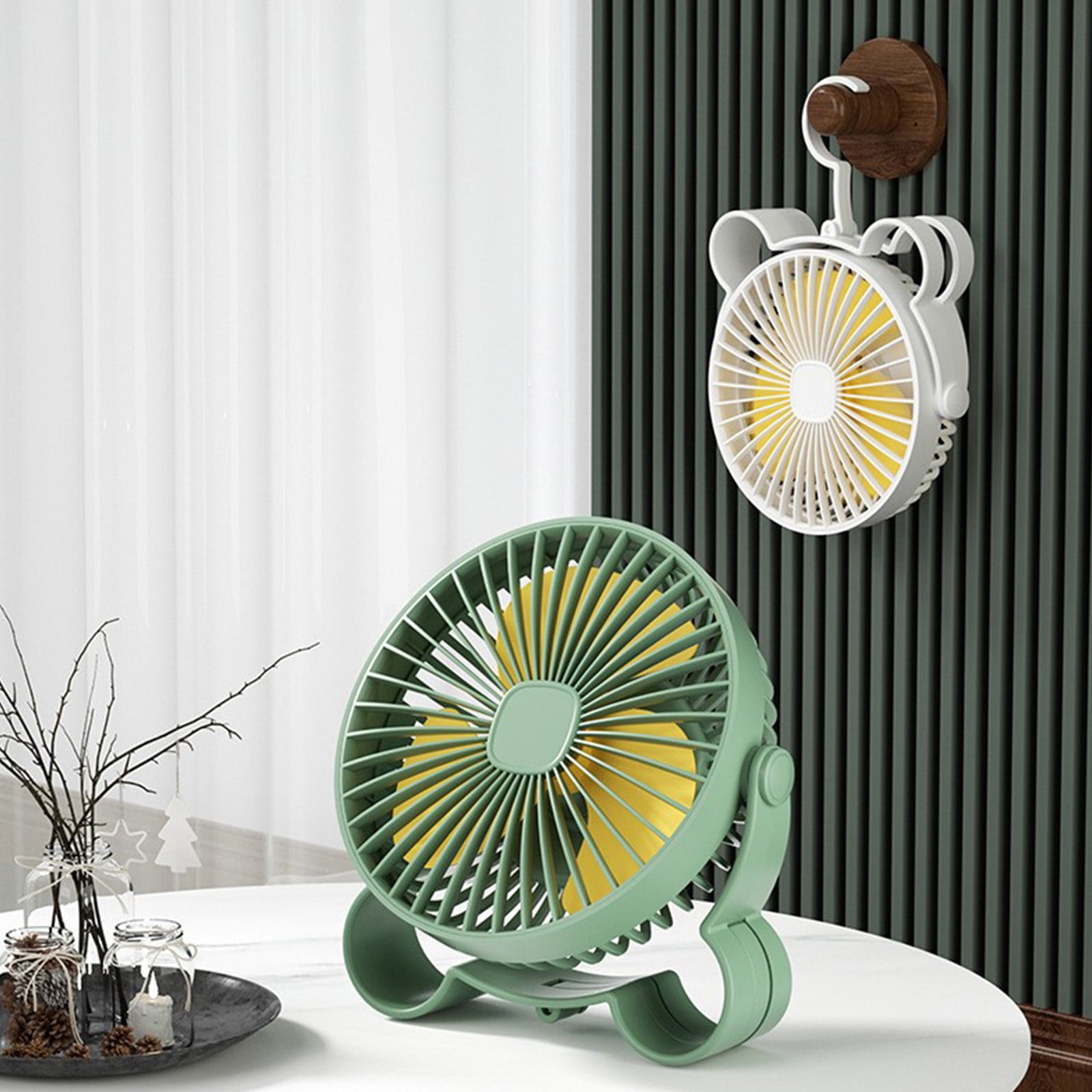 Summer Savings!Yufenmy USB Desk Fan Mini Fan Portable 3 Speeds Desktop ...