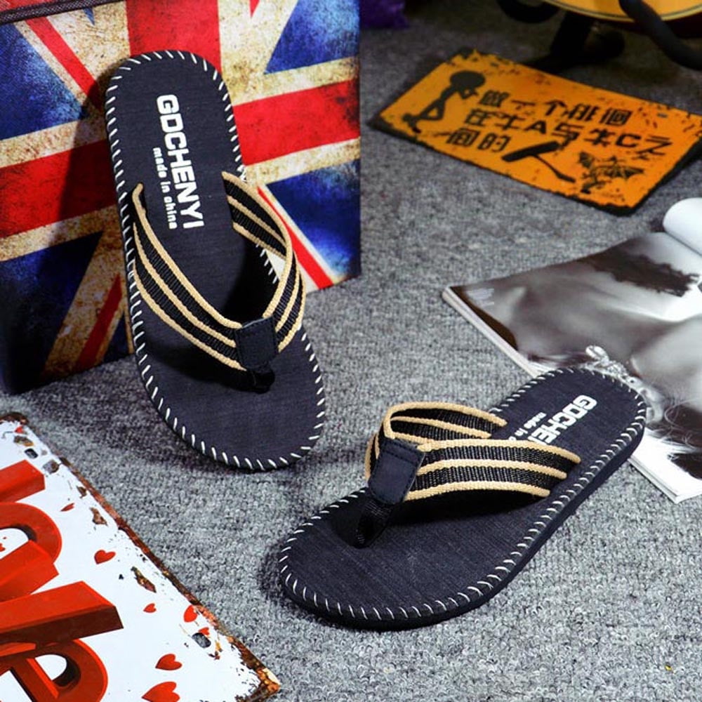 Zpanxa Mens Slippers Summer Flip Flops Shoes Sandals Male Slipper Flip ...