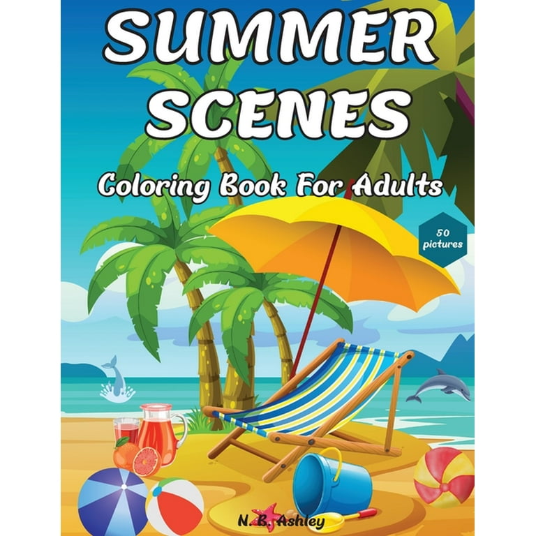 easy summer coloring book