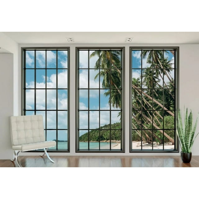 Summer Sea Beach Window Backdrop Tropical Hawaii Seaside Island Bridal ...